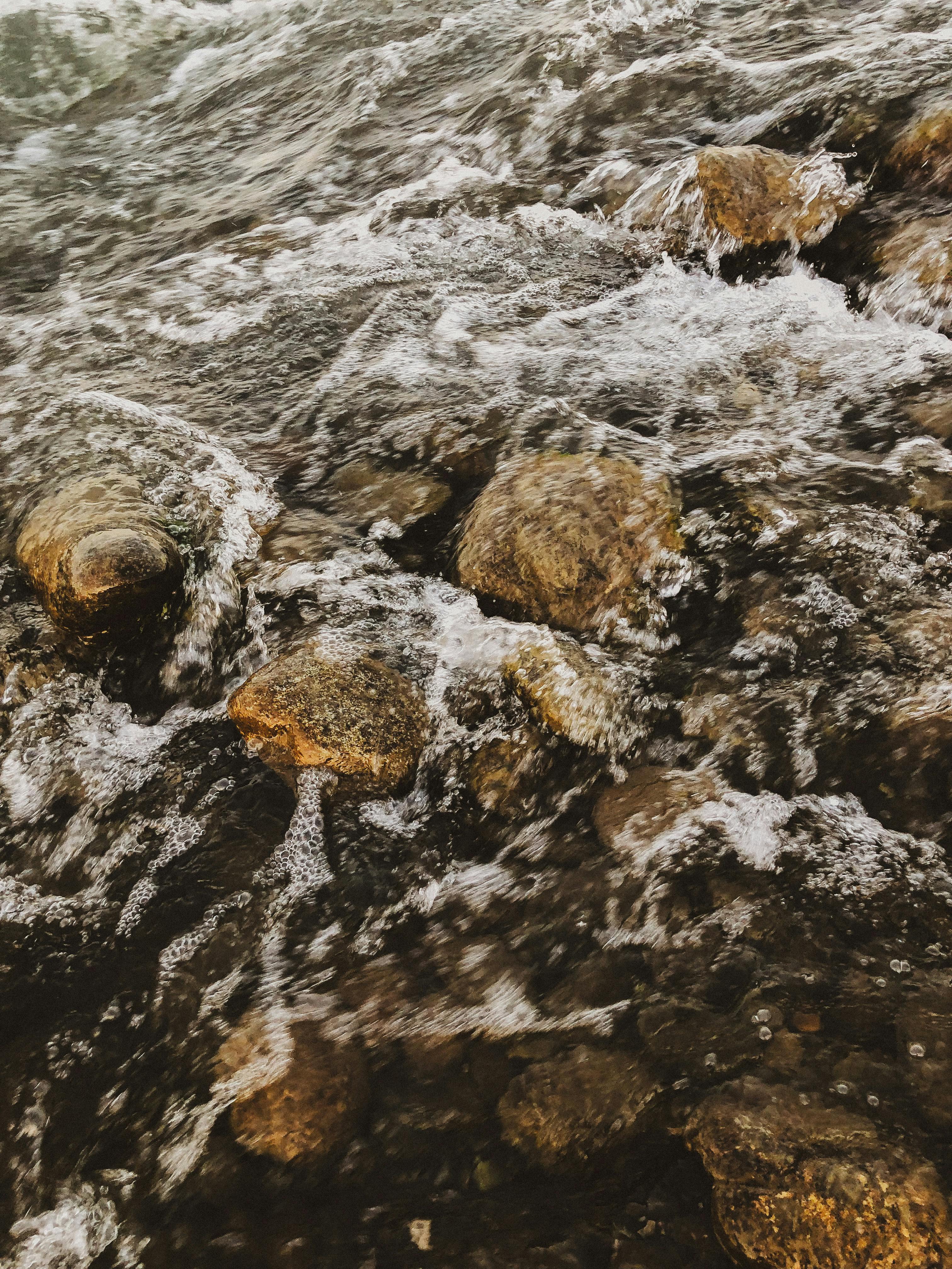 A photo of rocks and water in a river · Free Stock Photo