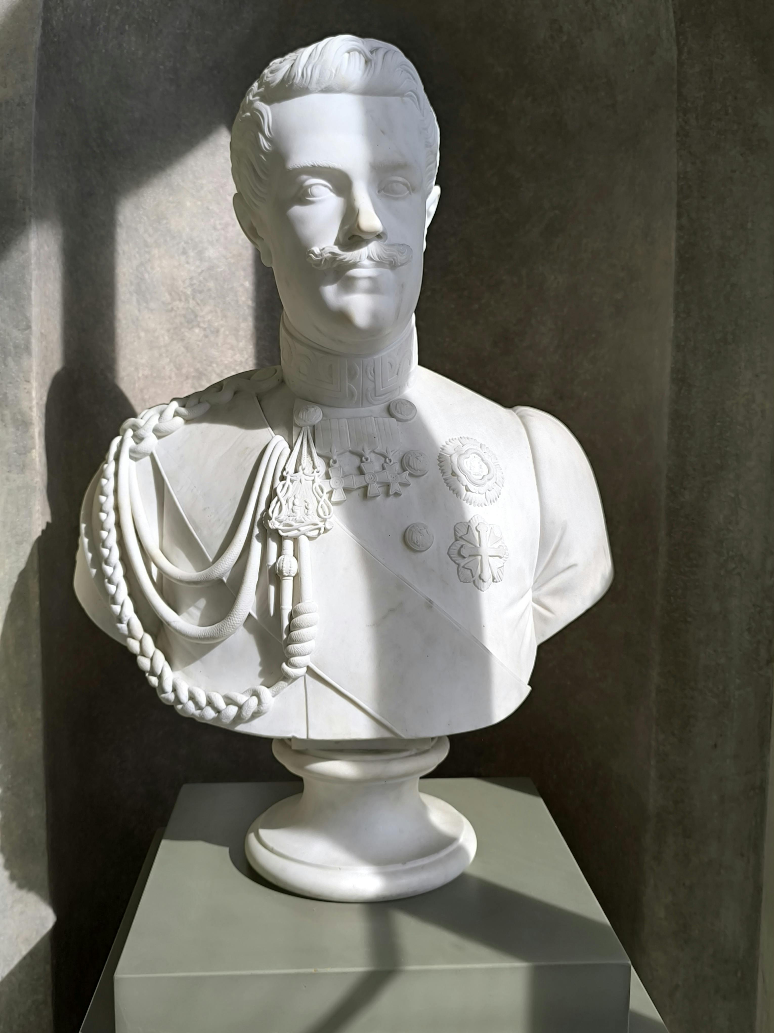 Man Bust Beside Trees · Free Stock Photo