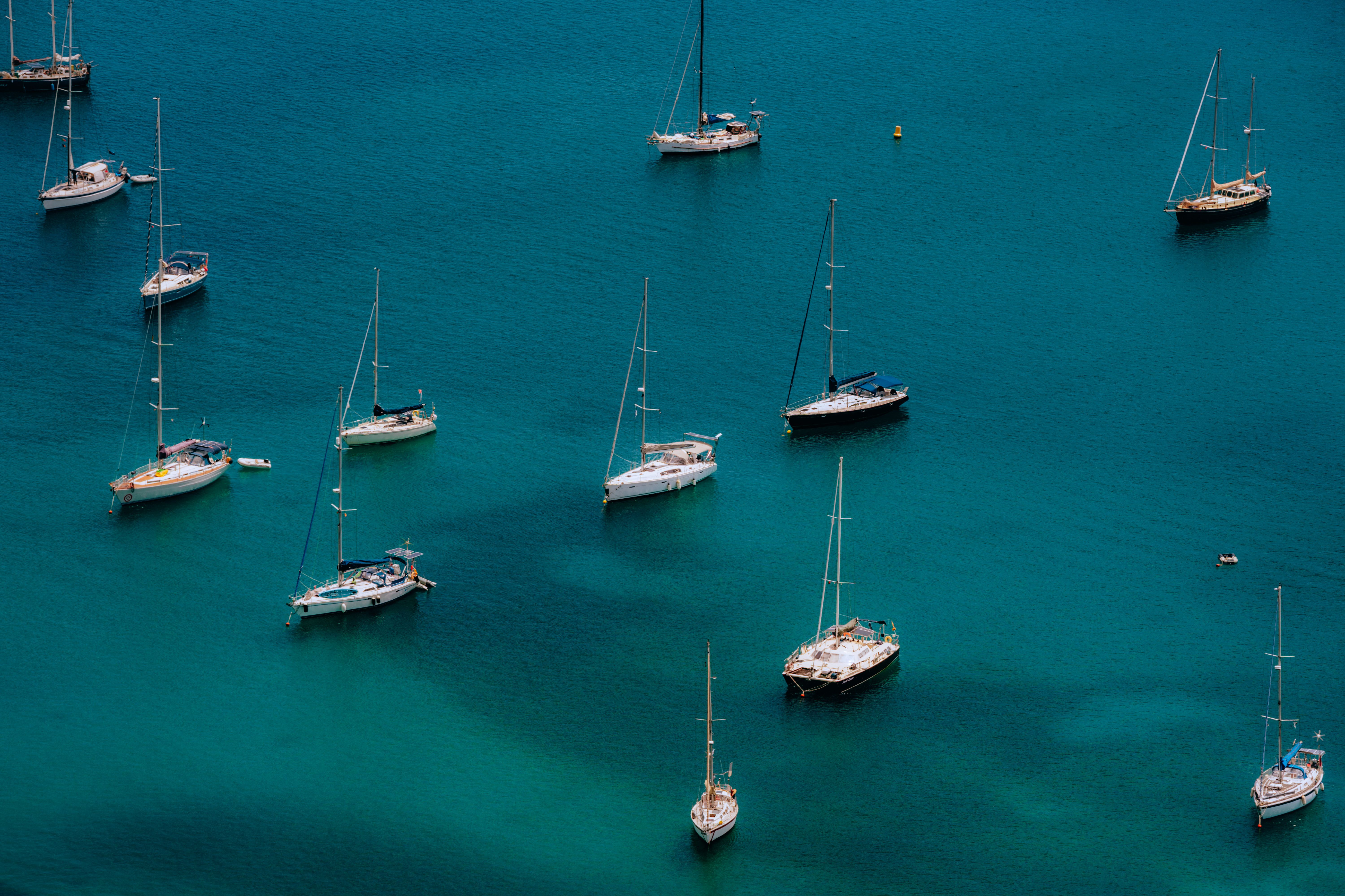 Kostenloses Foto zum Thema: @draussen, abenteuer, blaues meer, boote ...