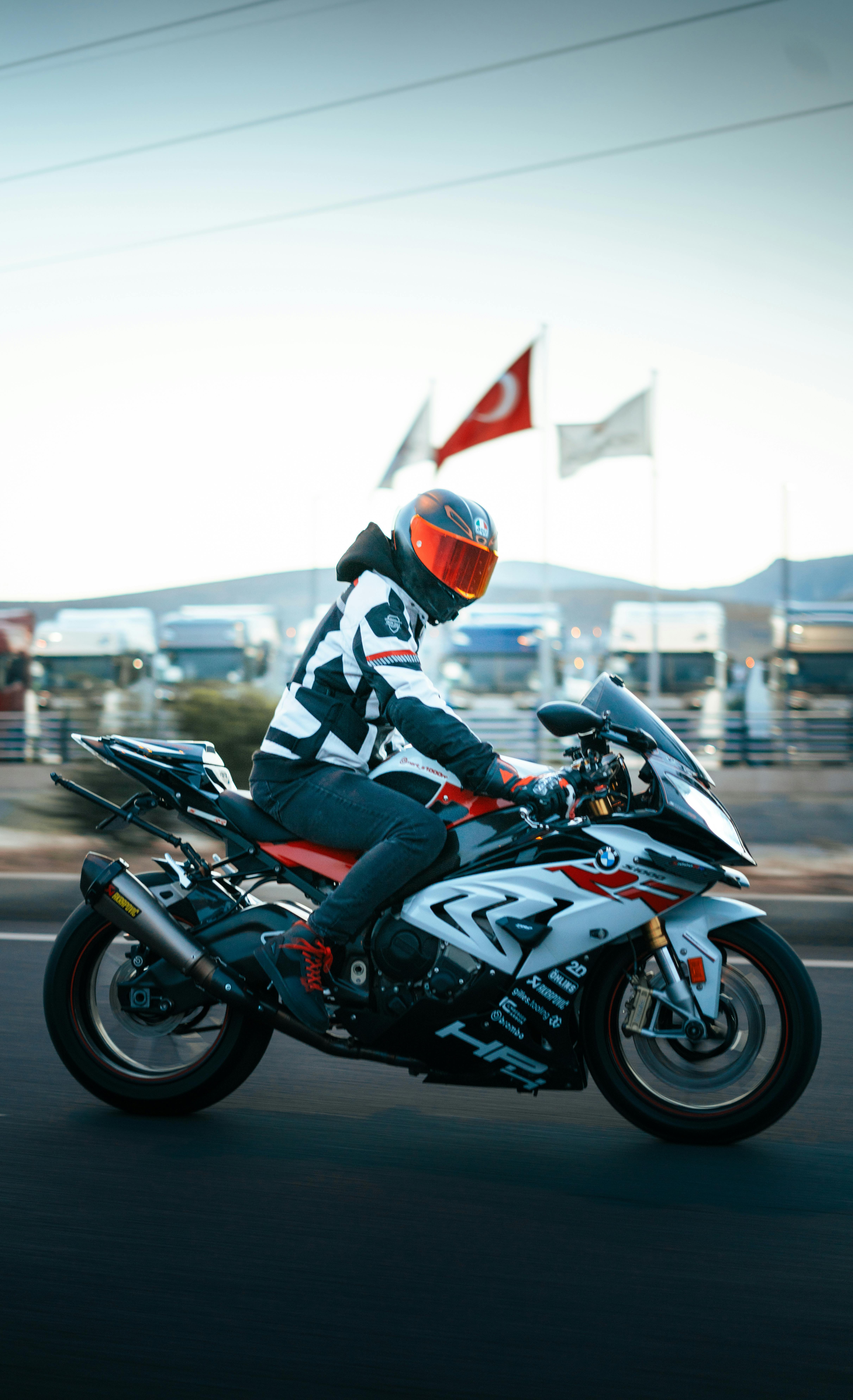 Bike Moving Down Highway Photos, Download The BEST Free Bike Moving ...