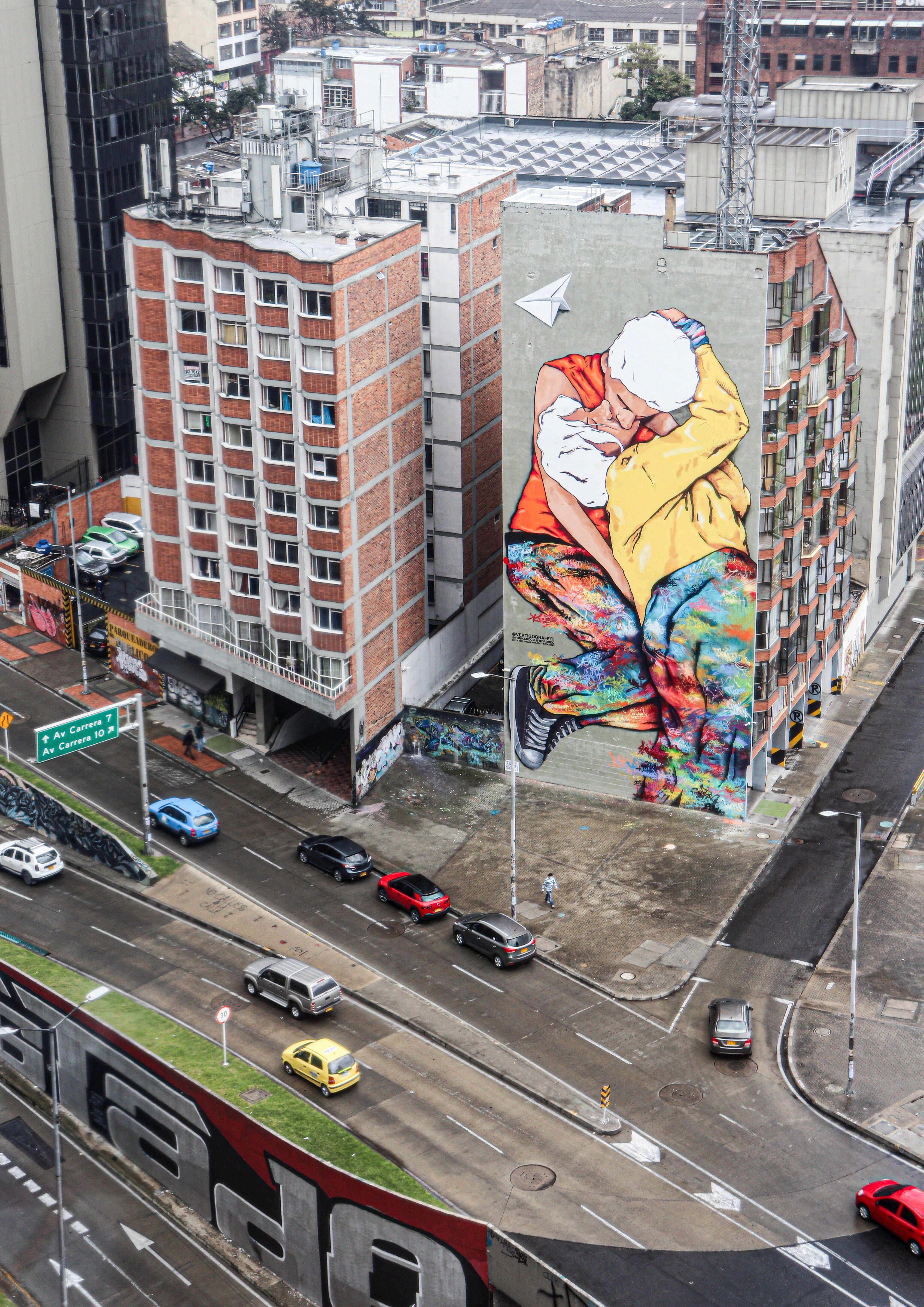 A large mural on the side of a building · Free Stock Photo