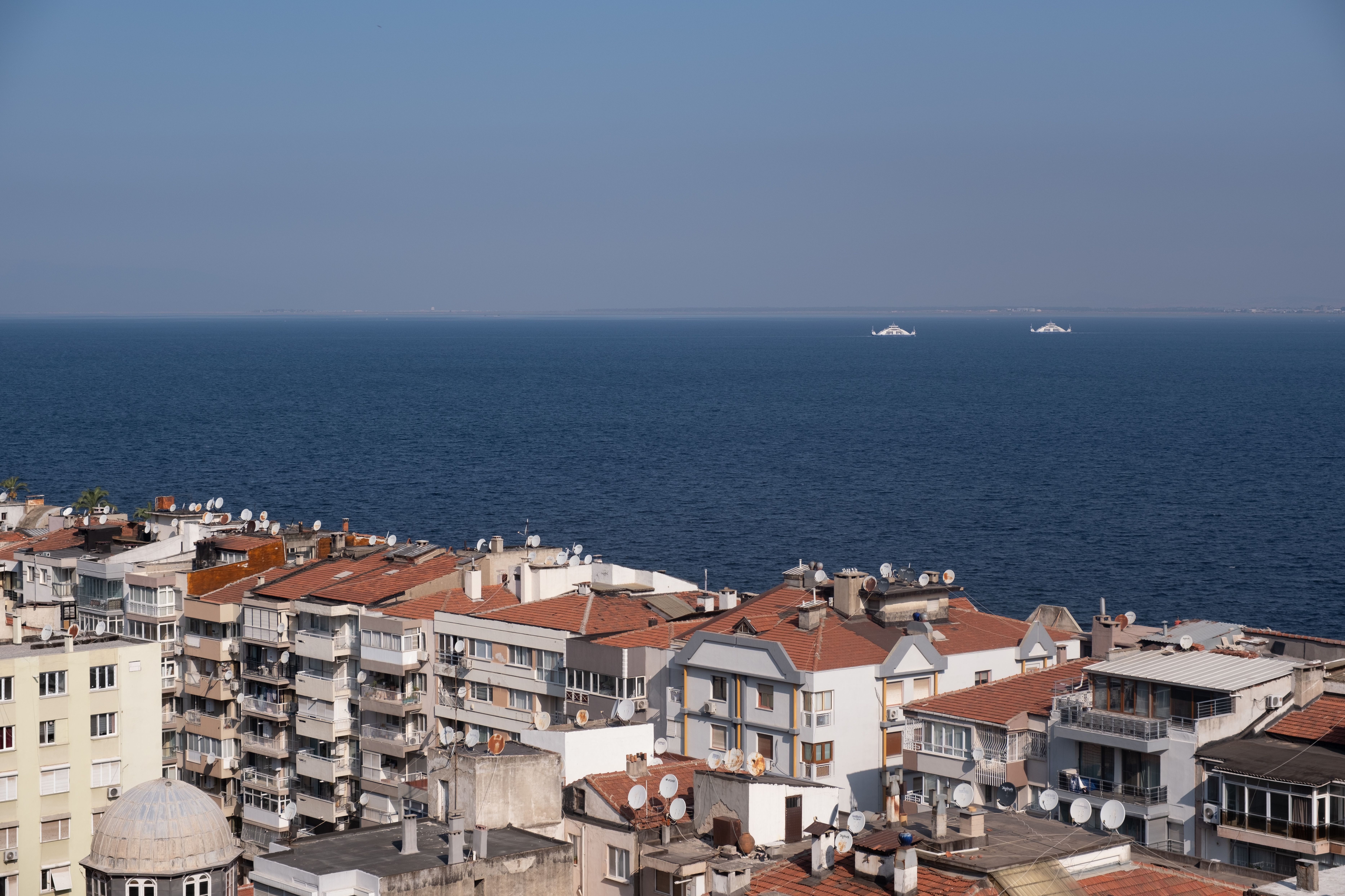 Ücretsiz açık hava, açık ufuk, akdeniz, apartman binaları, asya, avrupa ...