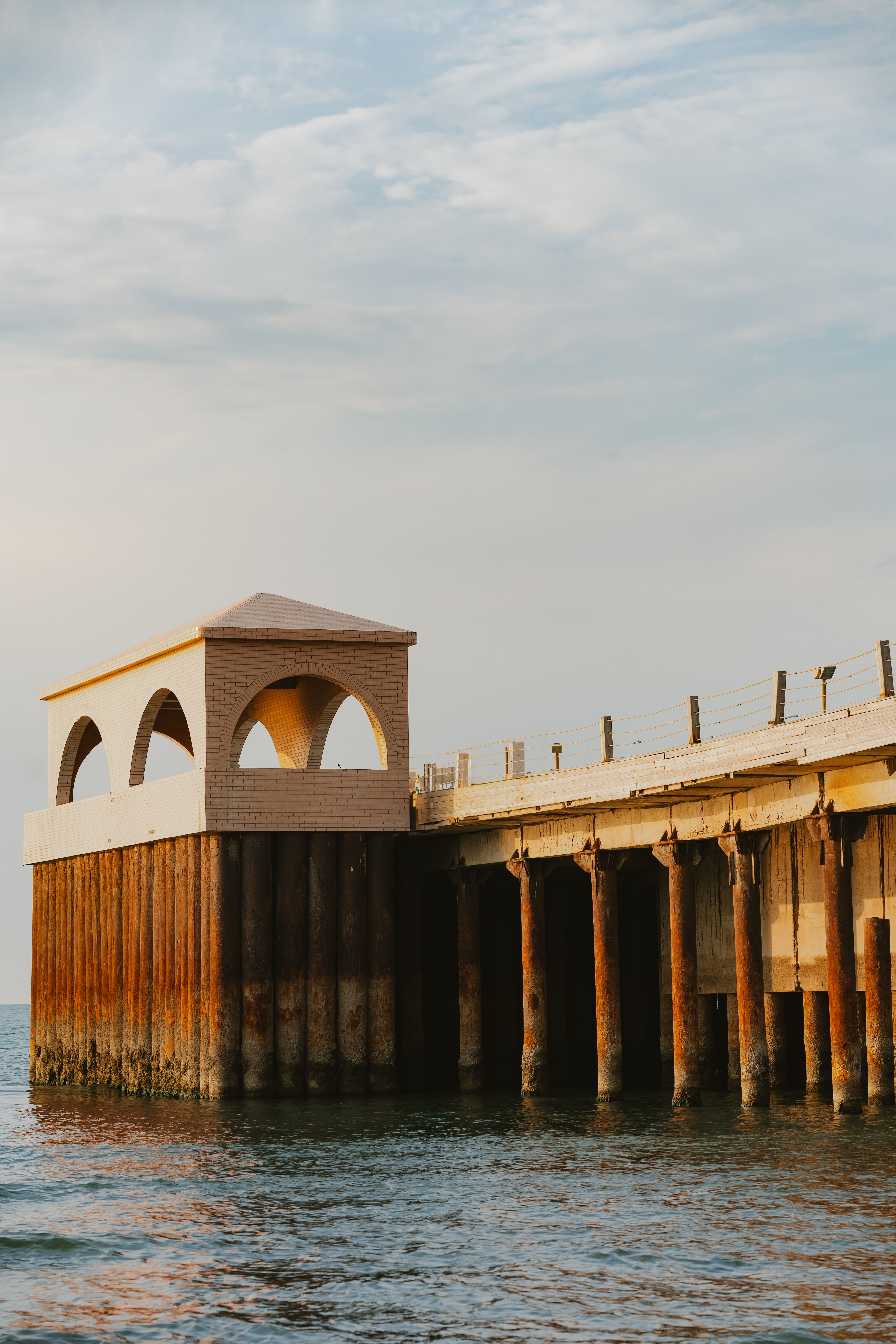 A pier with a dome on top of it · Free Stock Photo