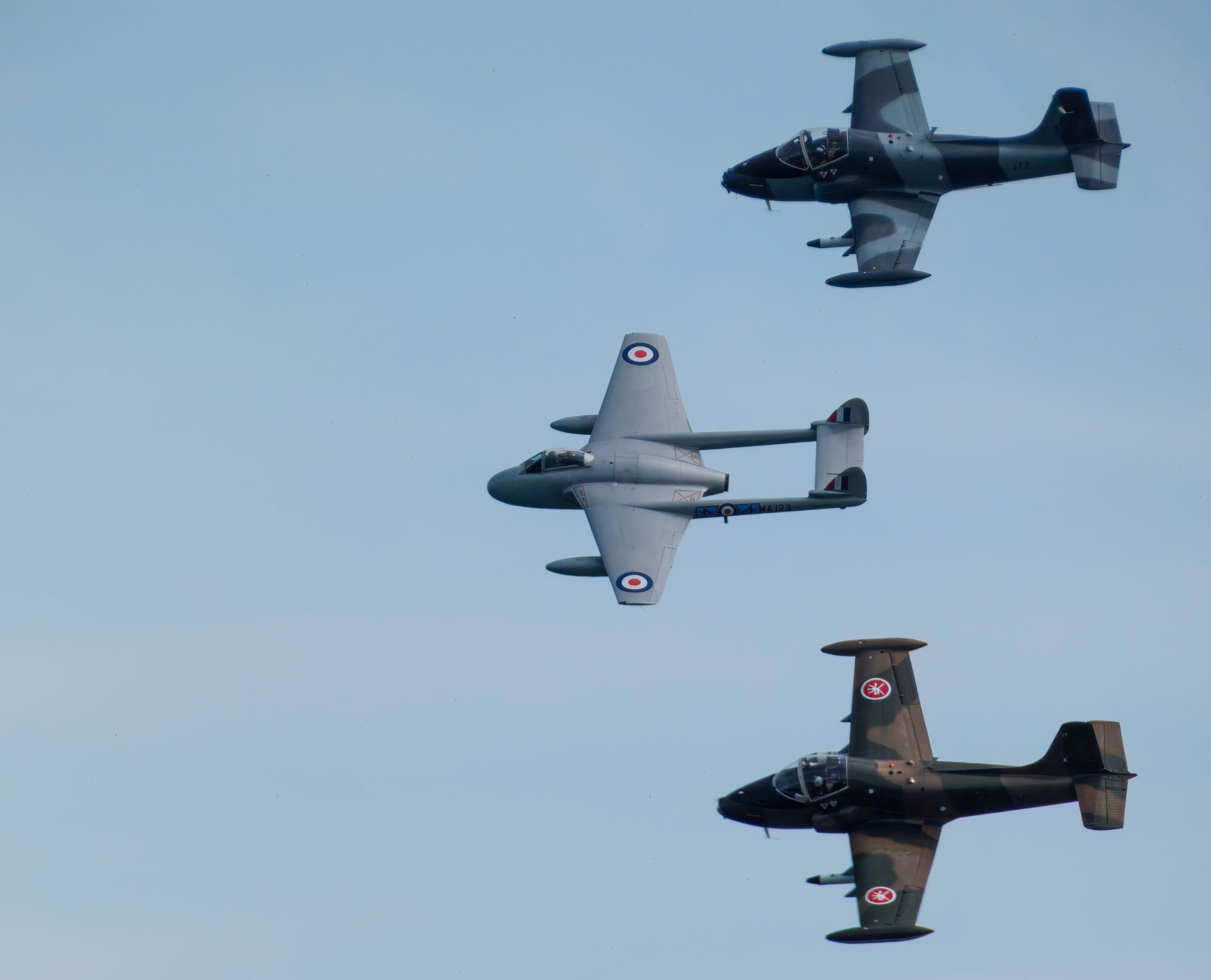 Three planes flying in the sky · Free Stock Photo