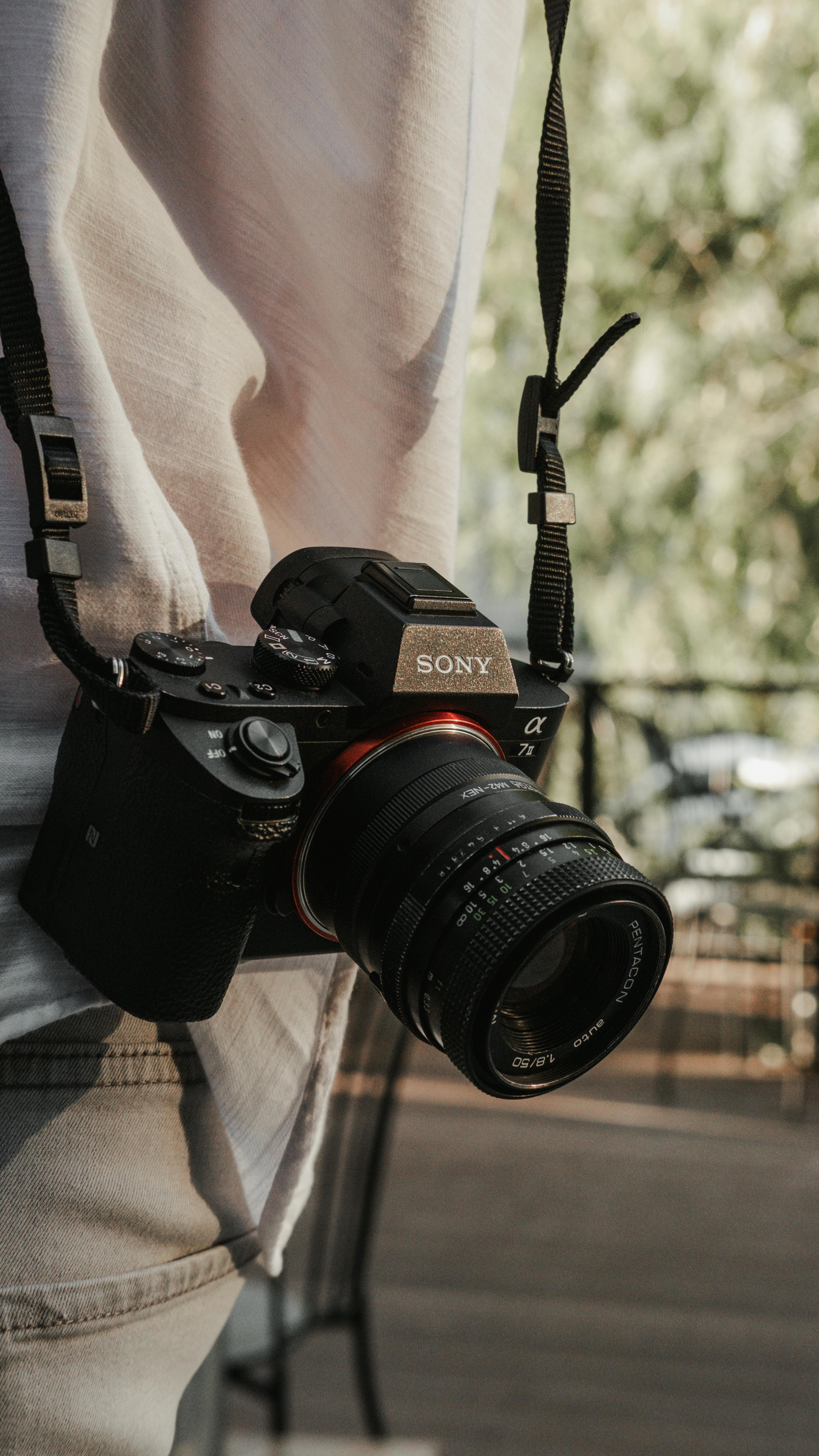 Photographer holding sony a 7 ii · Free Stock Photo