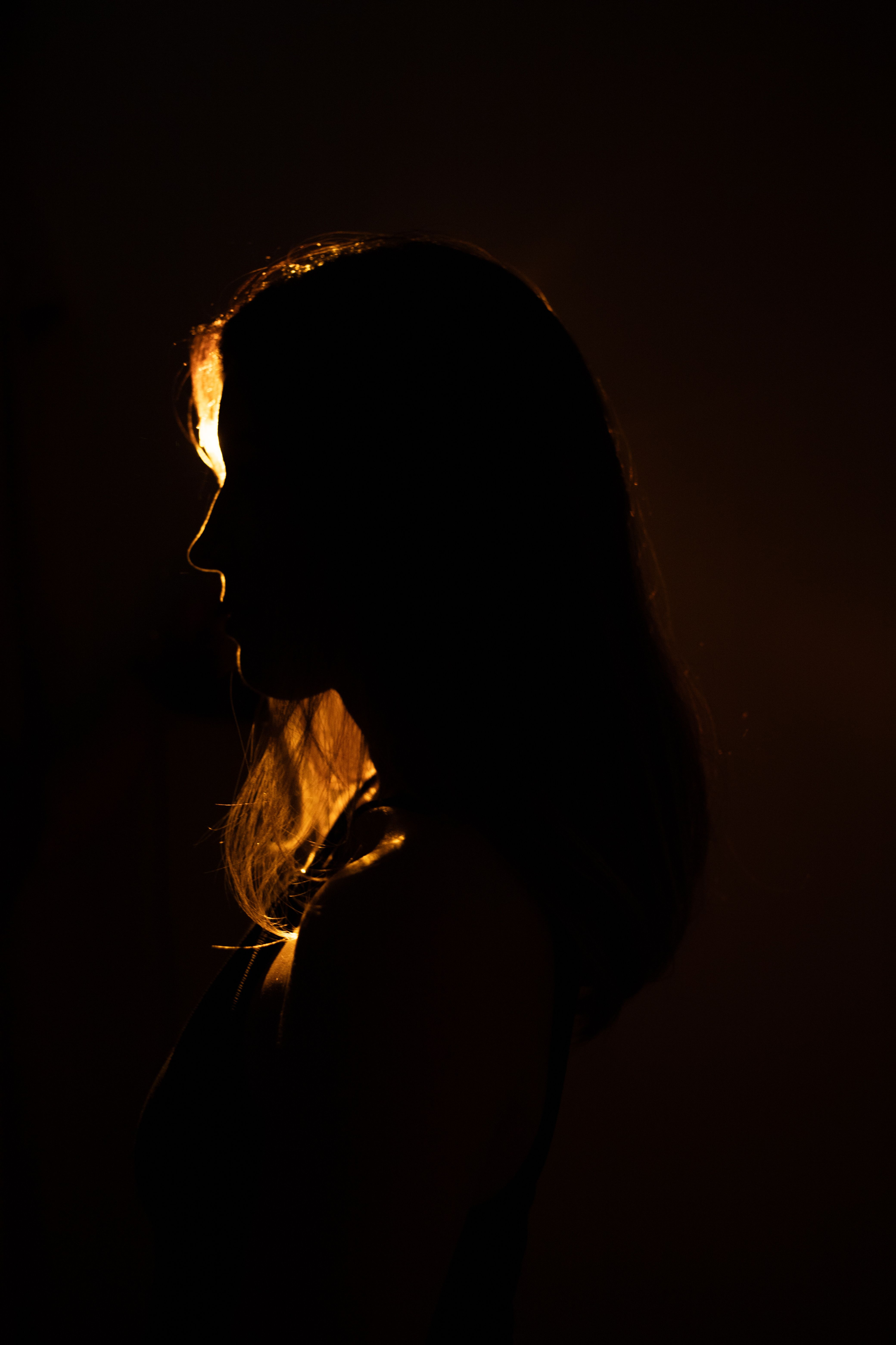 Portrait of Woman in Shadow · Free Stock Photo