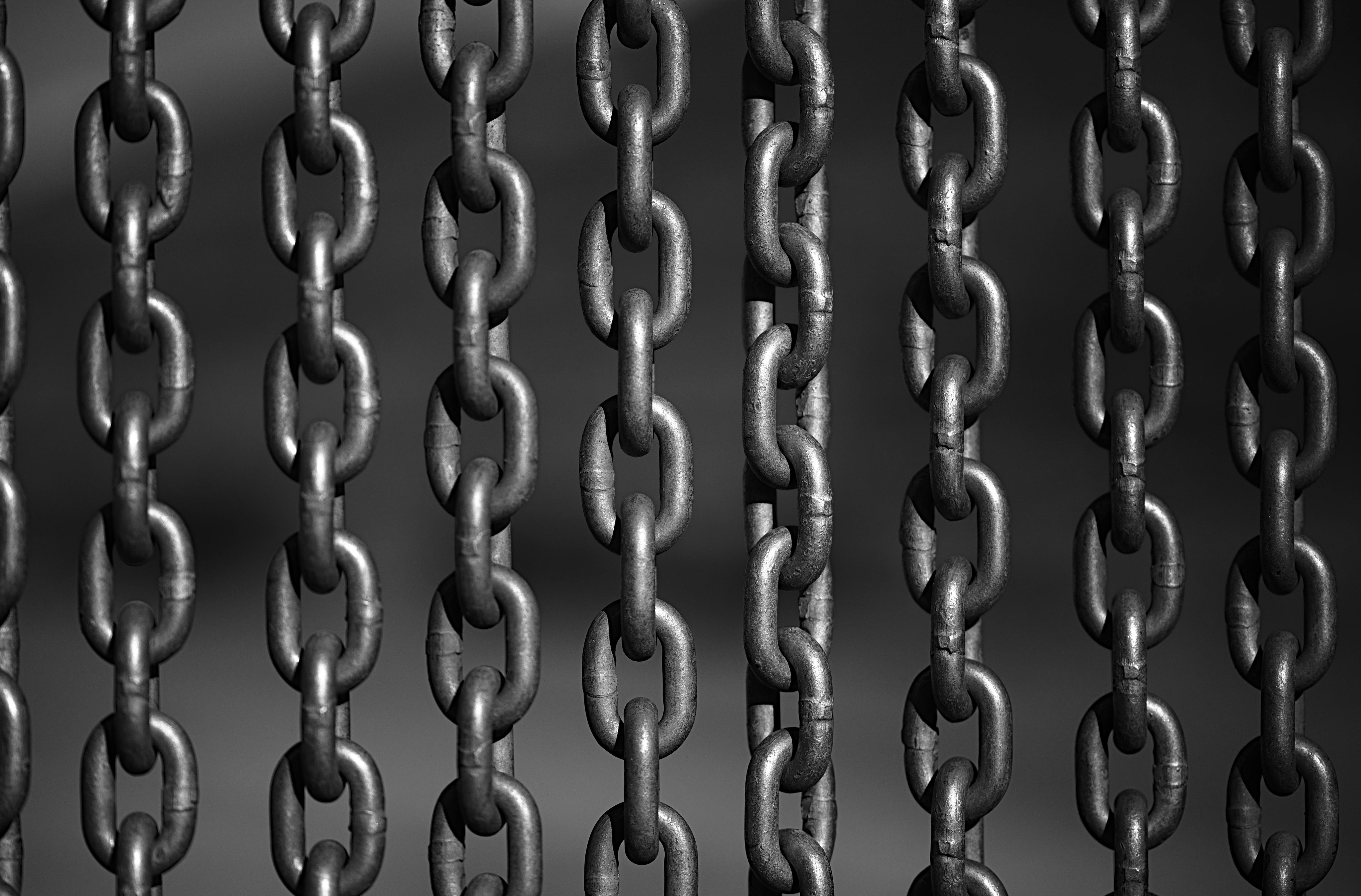 Grayscale Photography of Chain · Free Stock Photo