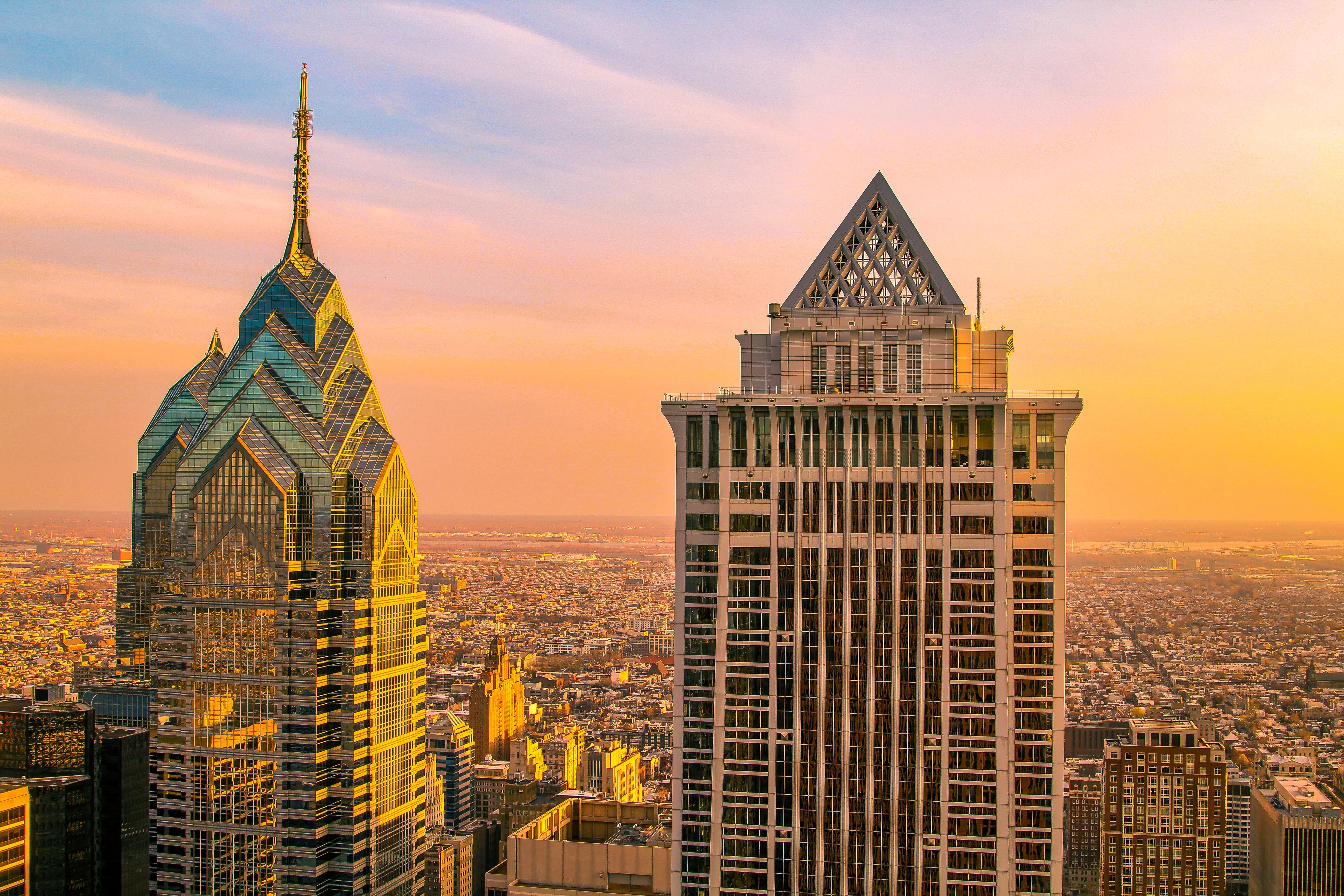 Philly Skyline at Sunset · Free Stock Photo