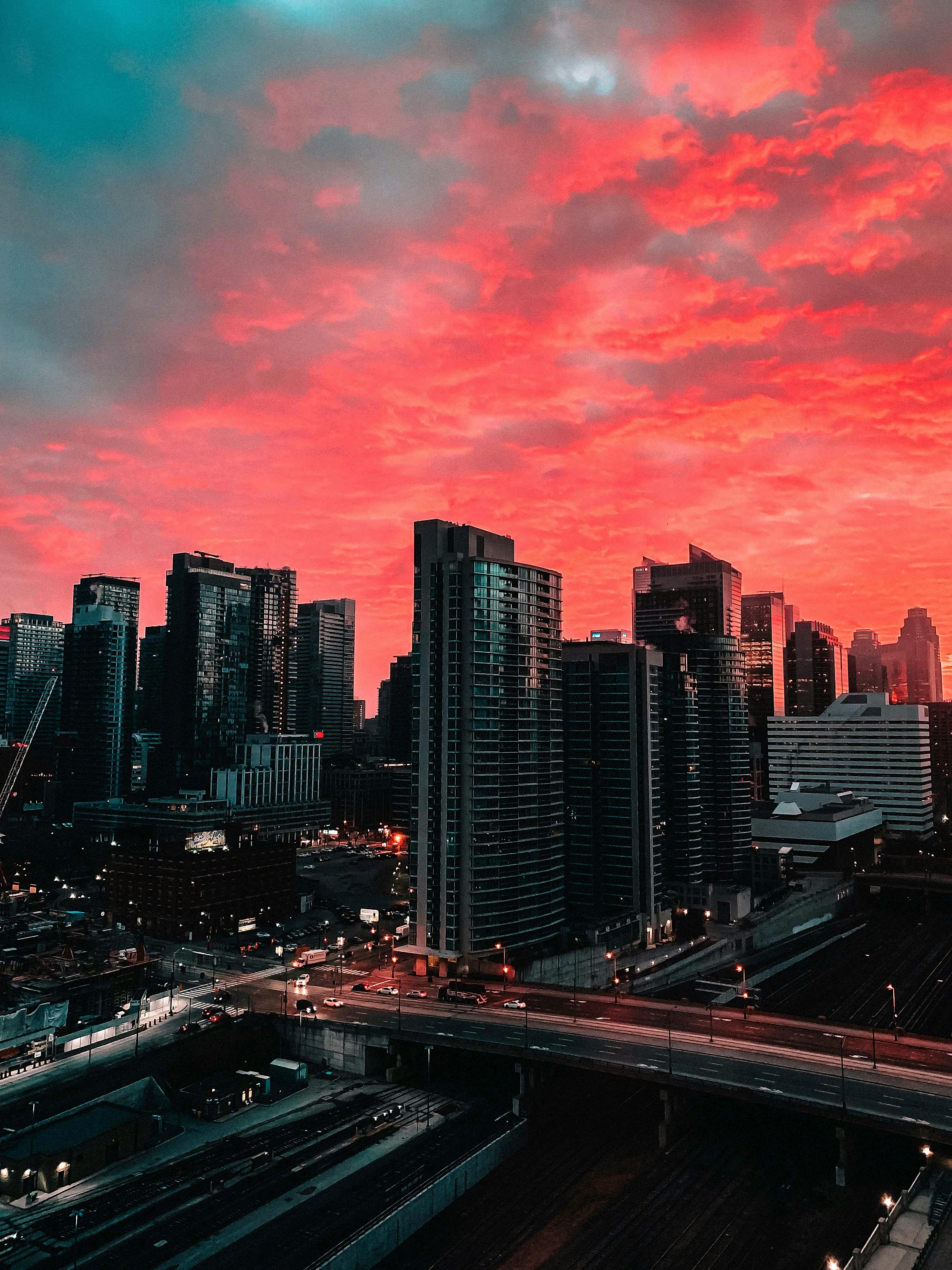 High Rise Buildings During Sunset · Free Stock Photo