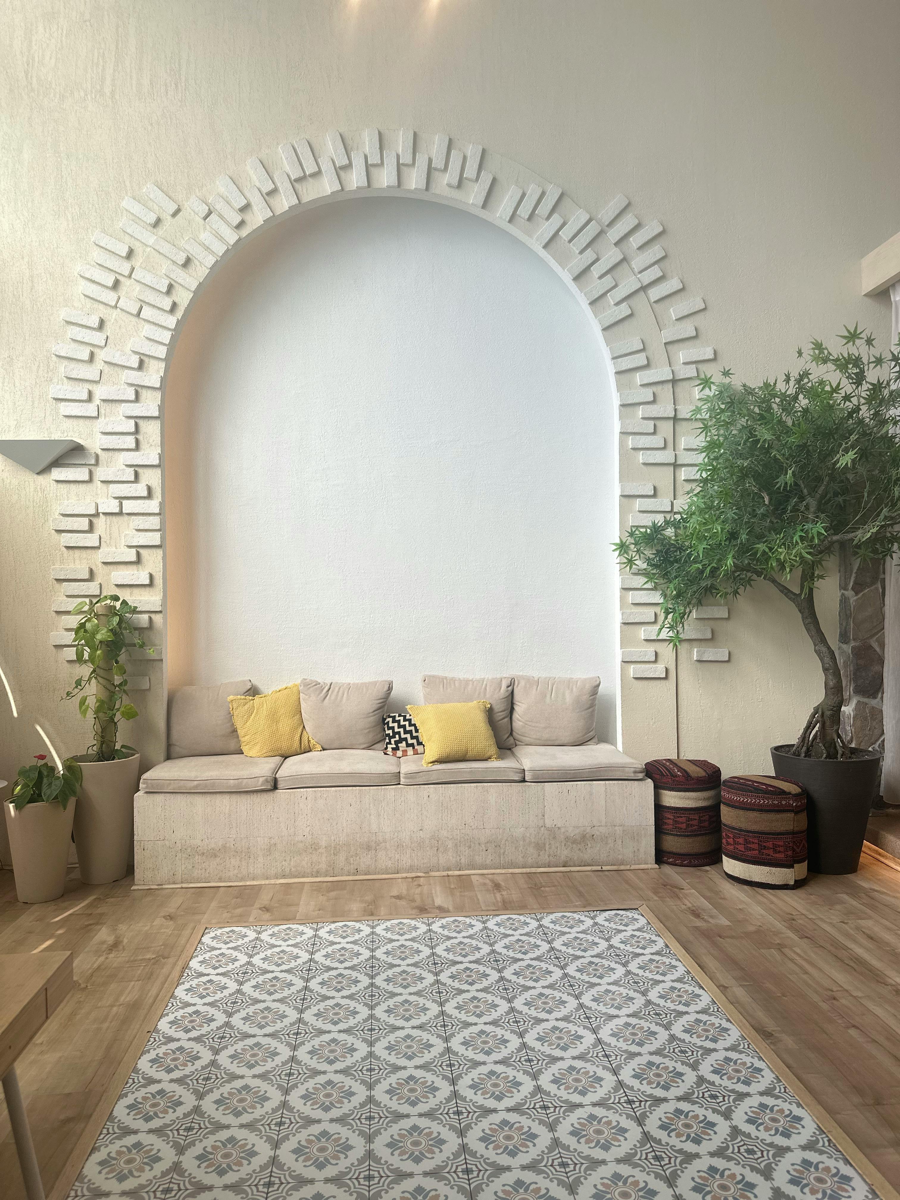 Elegant Indoor Seating with Modern Decor · Free Stock Photo