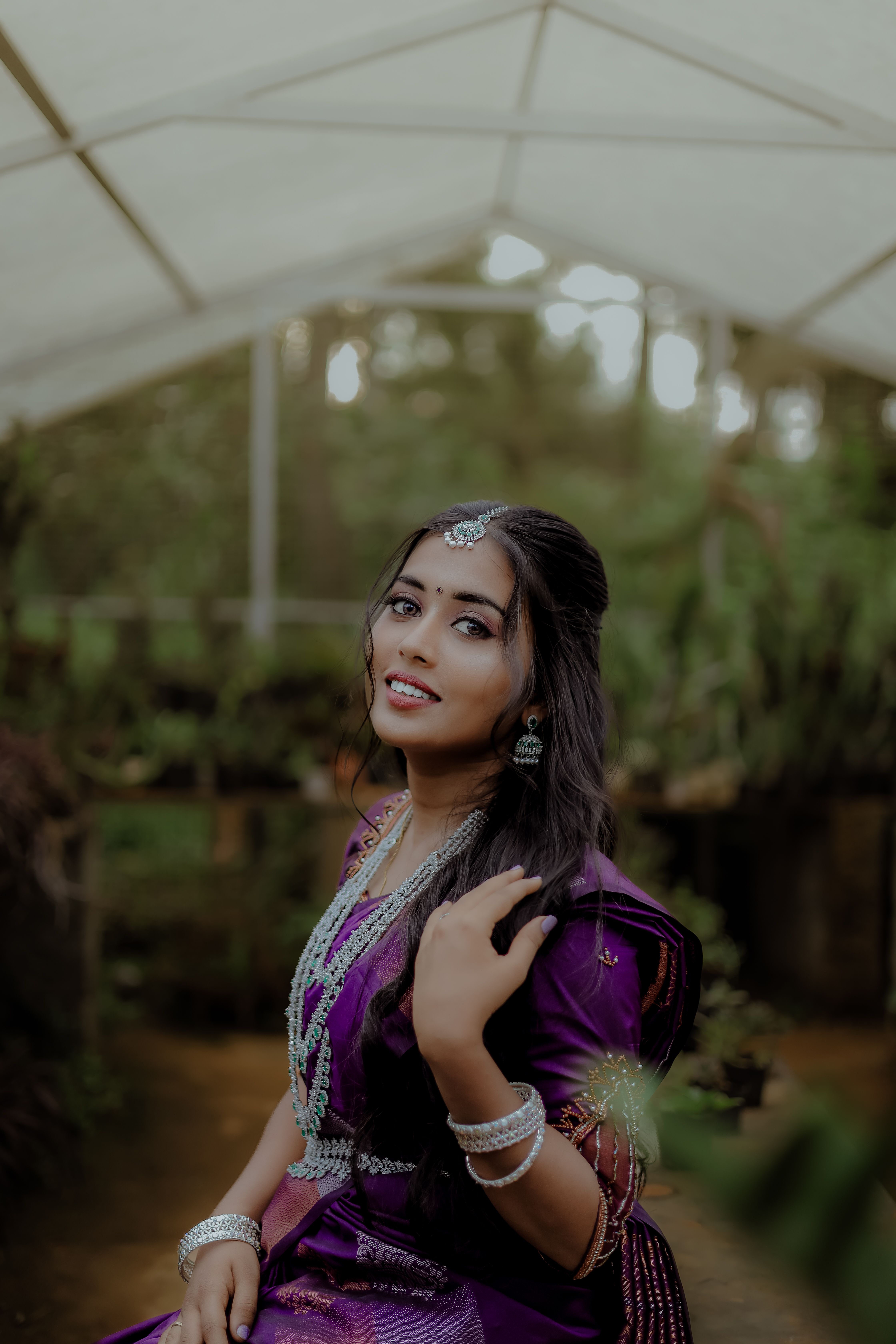 Elegant Portrait of South Asian Woman in Traditional Attire · Free ...