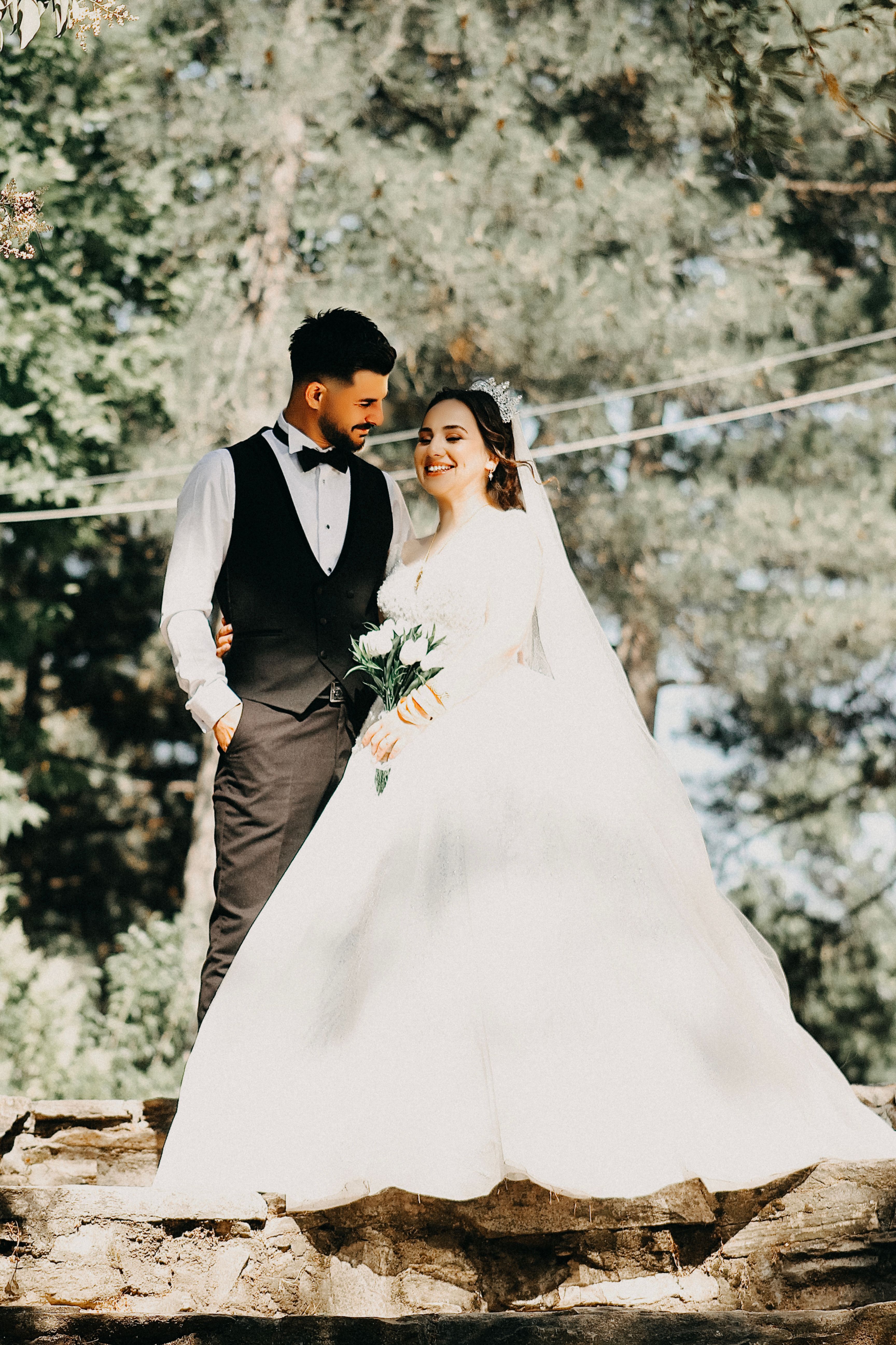 Man and Woman Taking a Prenup Photo · Free Stock Photo