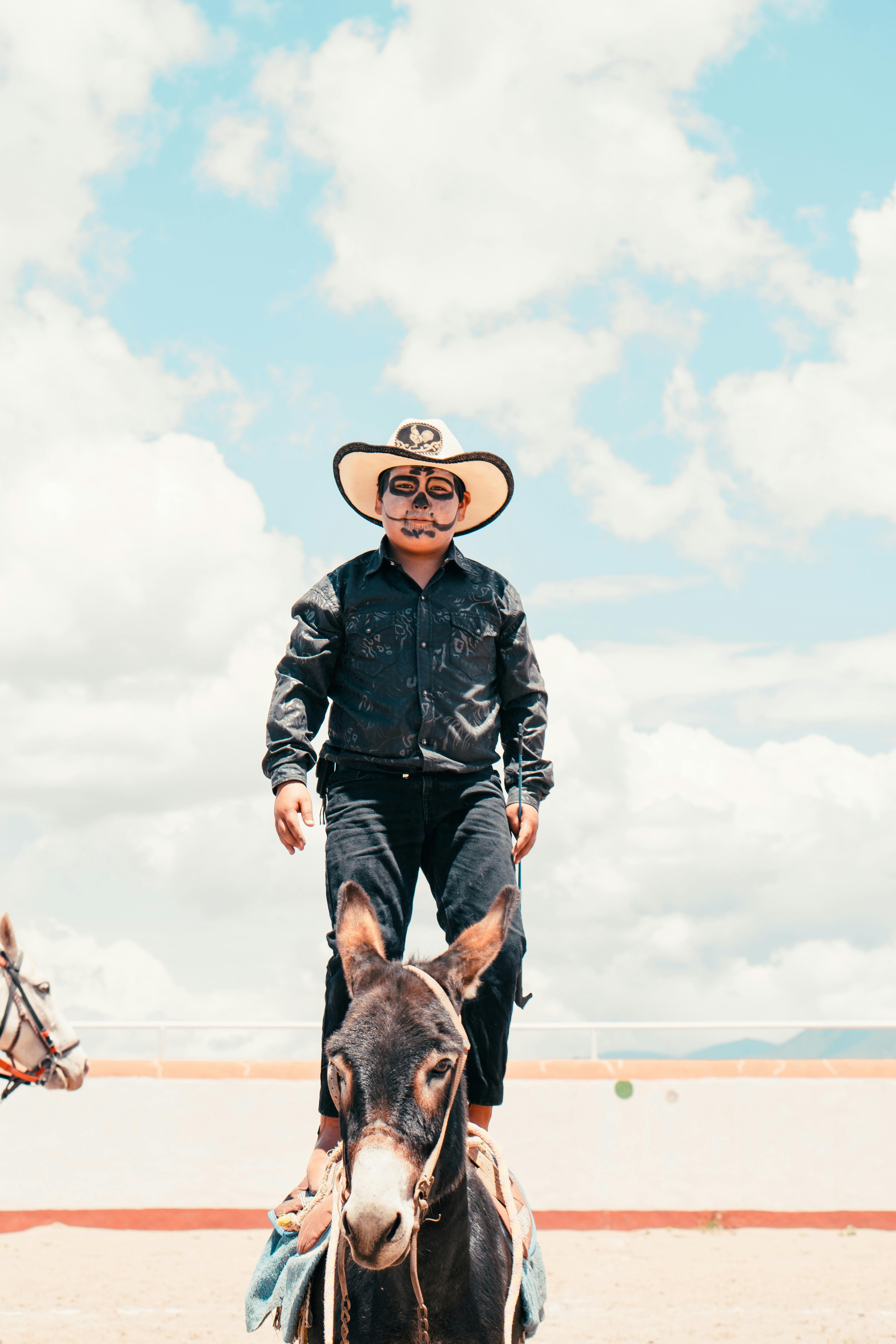 Man in Brown Cowboy Hat Riding A Horse · Free Stock Photo