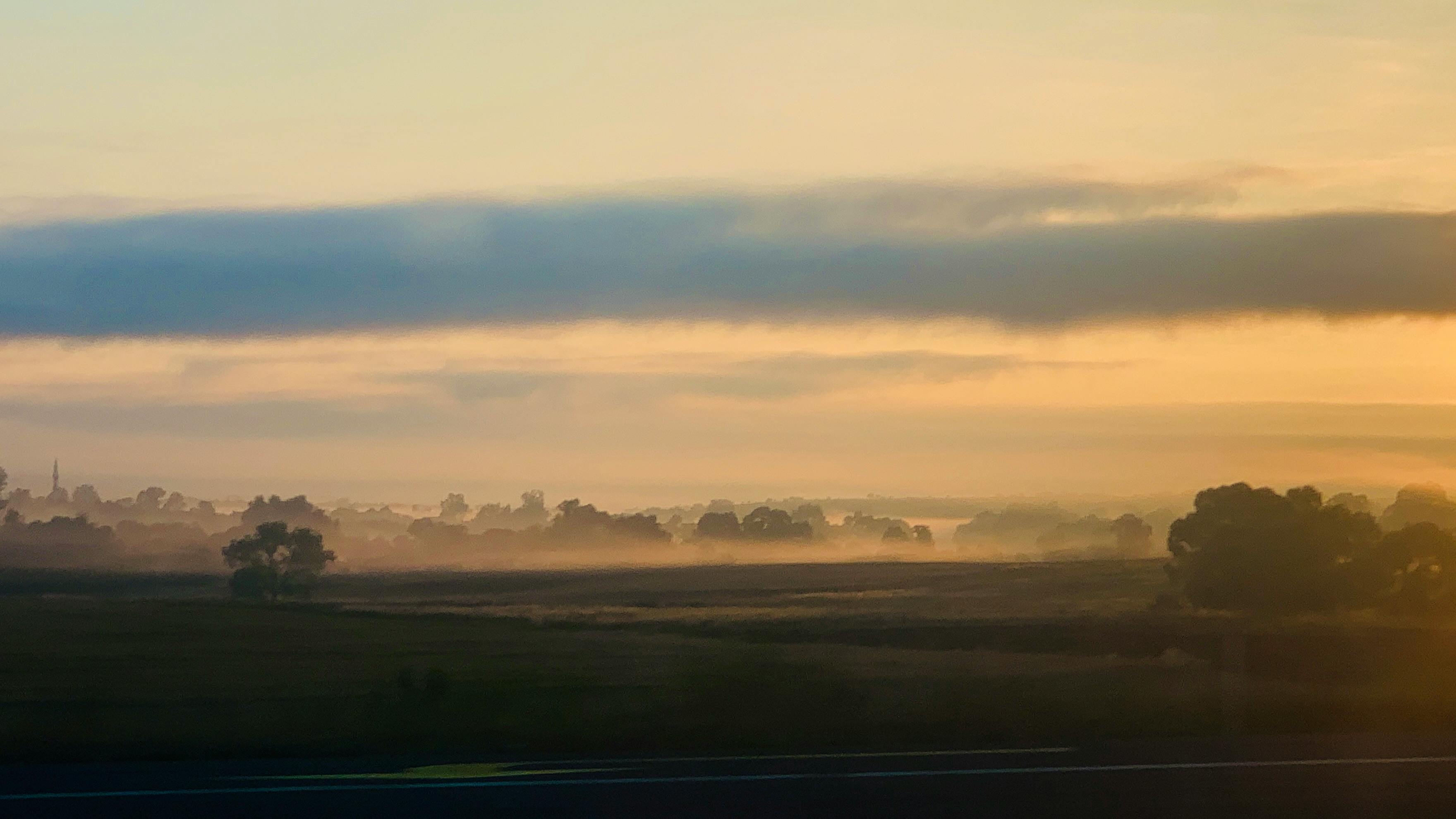Cloud and Fog over Field in Countryside · Free Stock Photo