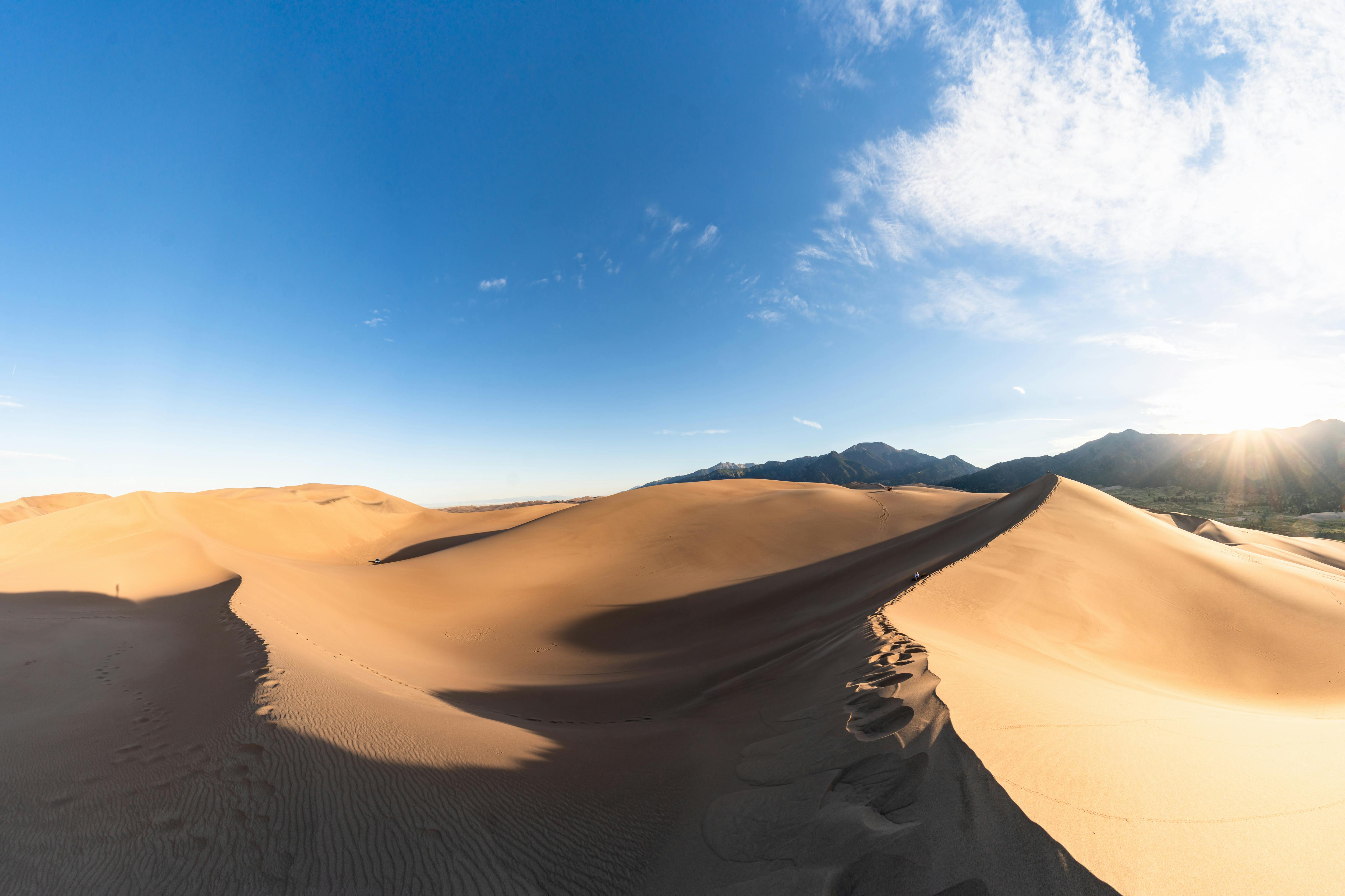 Panoramic view of Great Sand Dunes National Park, Colorado, USA · Free ...