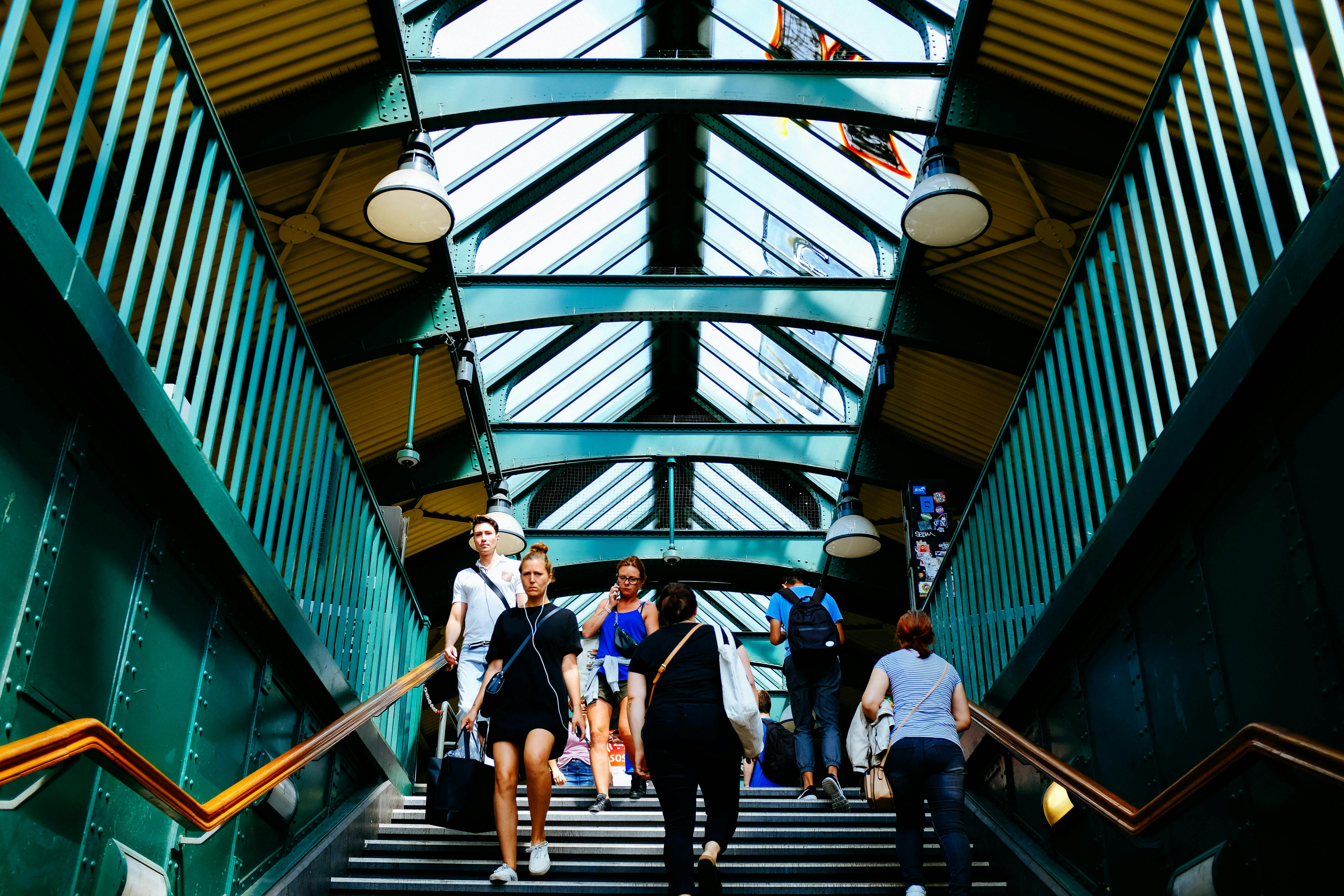 People Walking on Stairs · Free Stock Photo