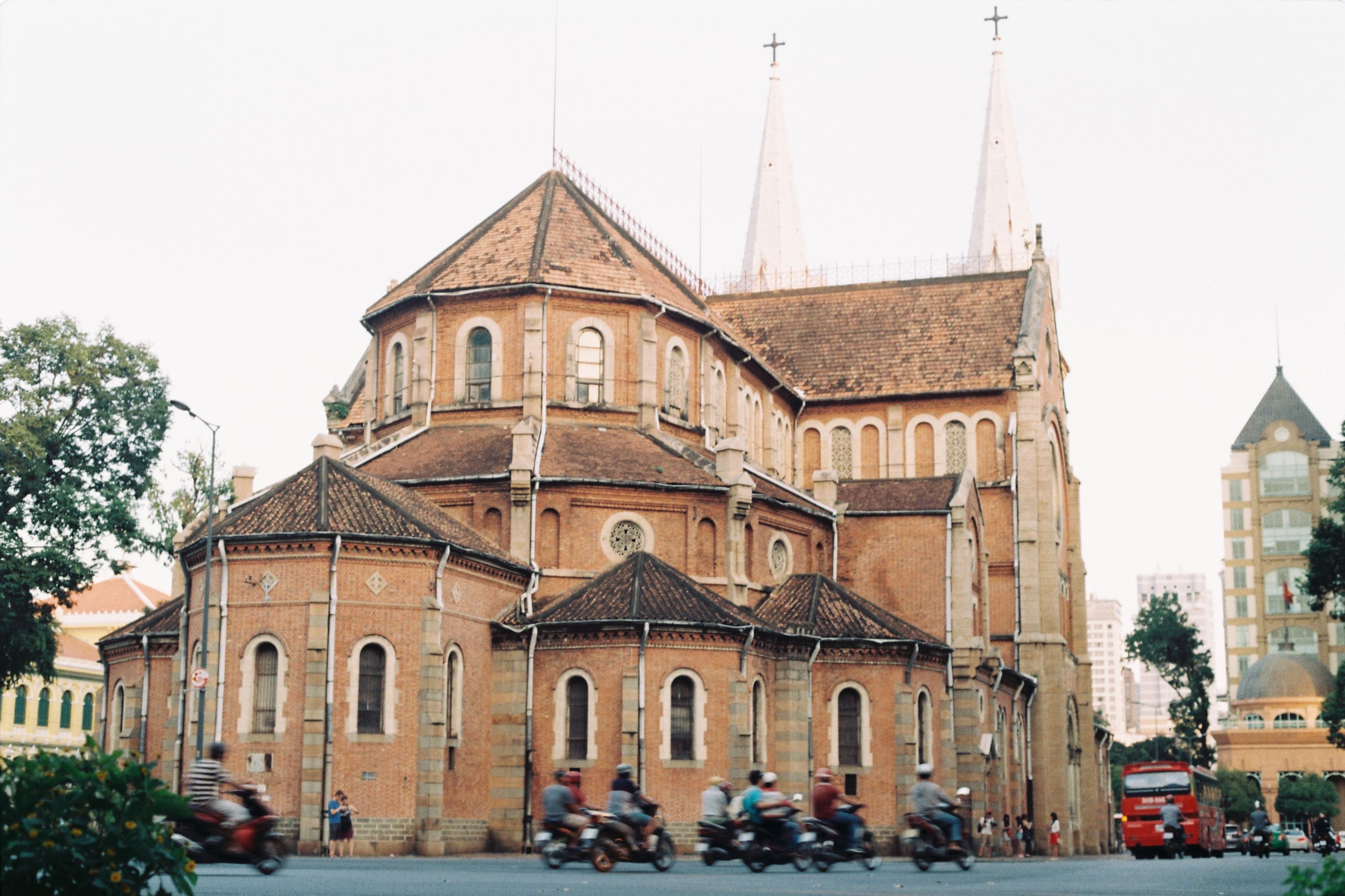 Low Angle Shot of Notre Dame Cathedral of Saigon · Free Stock Photo