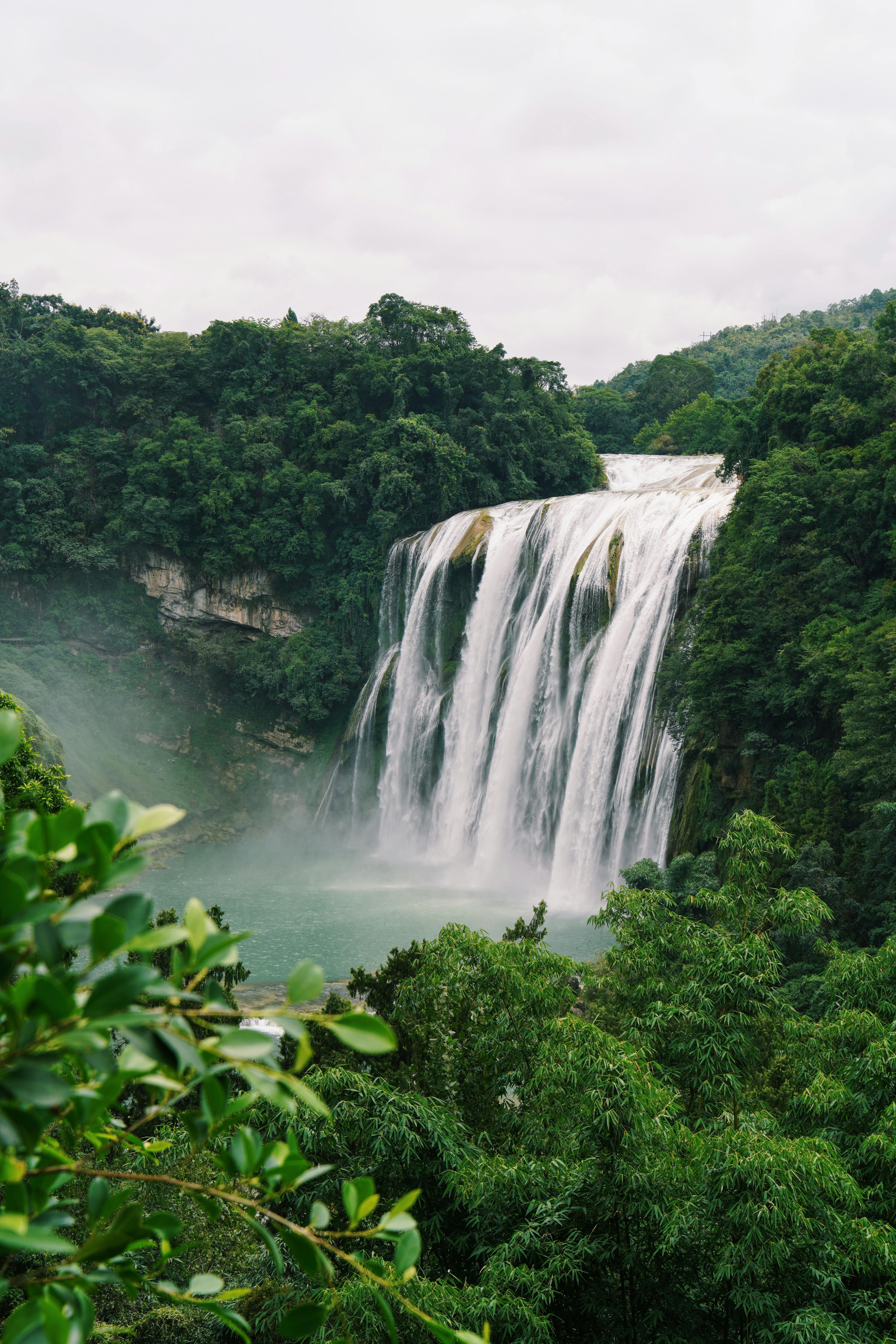 View of the Huangguoshu Waterfall in China · Free Stock Photo