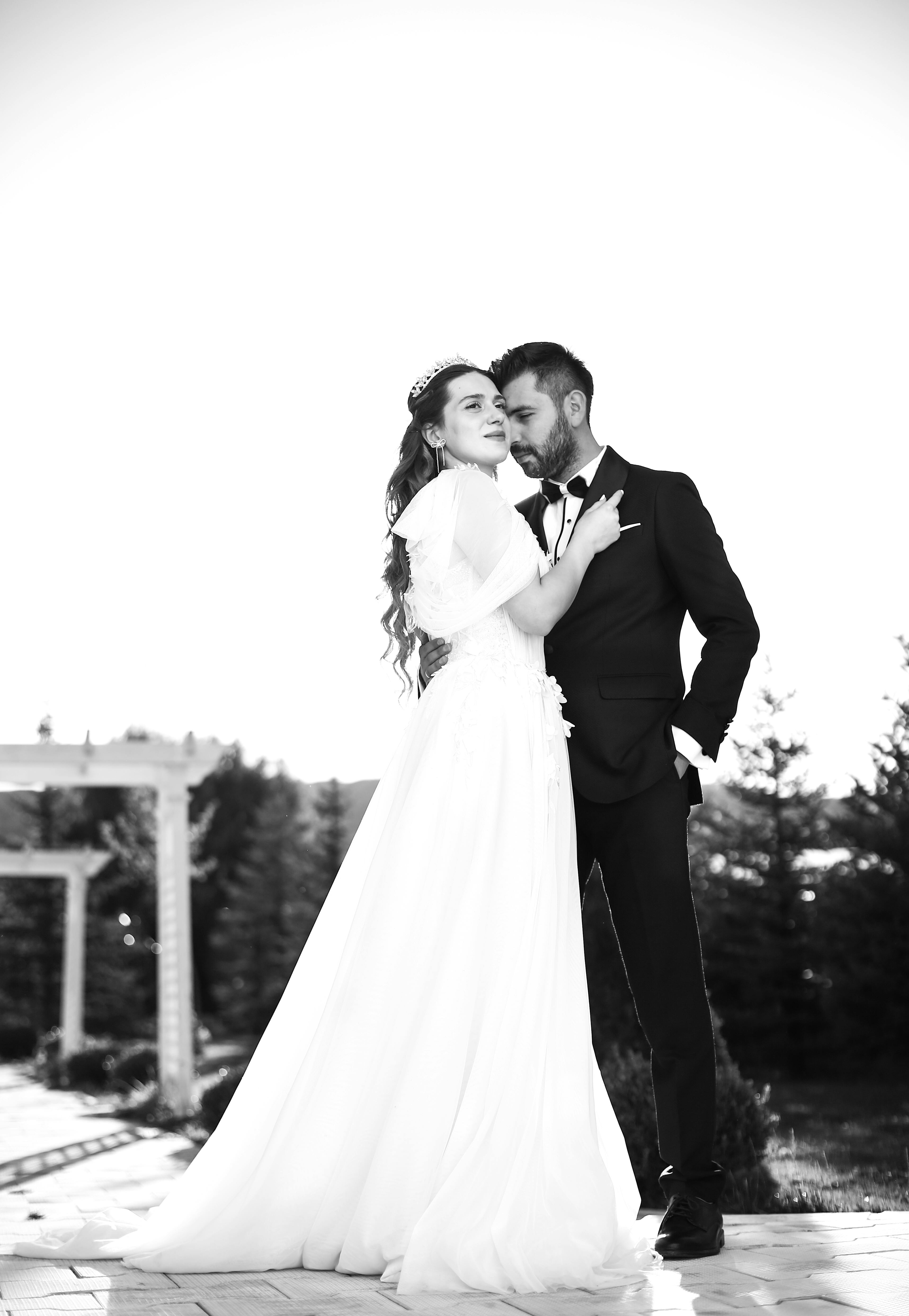 Groom Kissing Bride Neck · Free Stock Photo