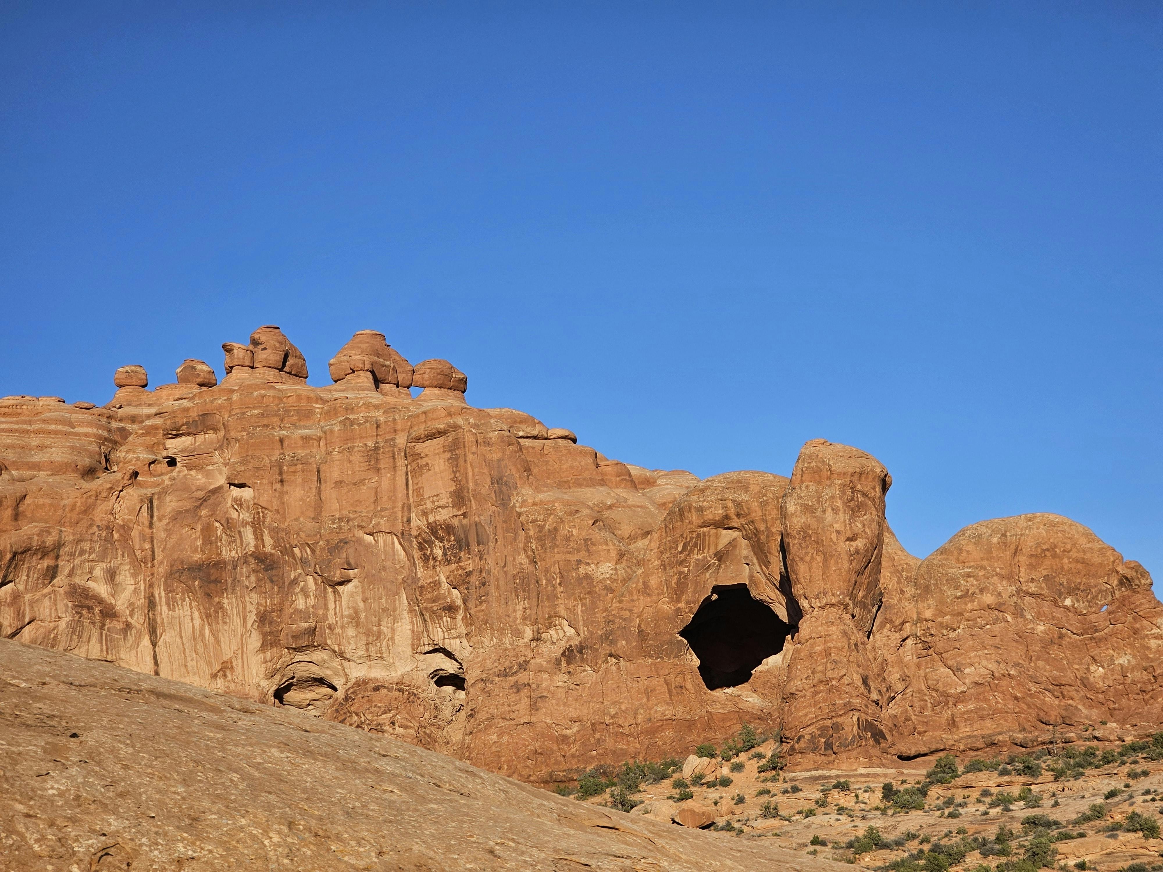 Gray Scale of Rock Formation · Free Stock Photo
