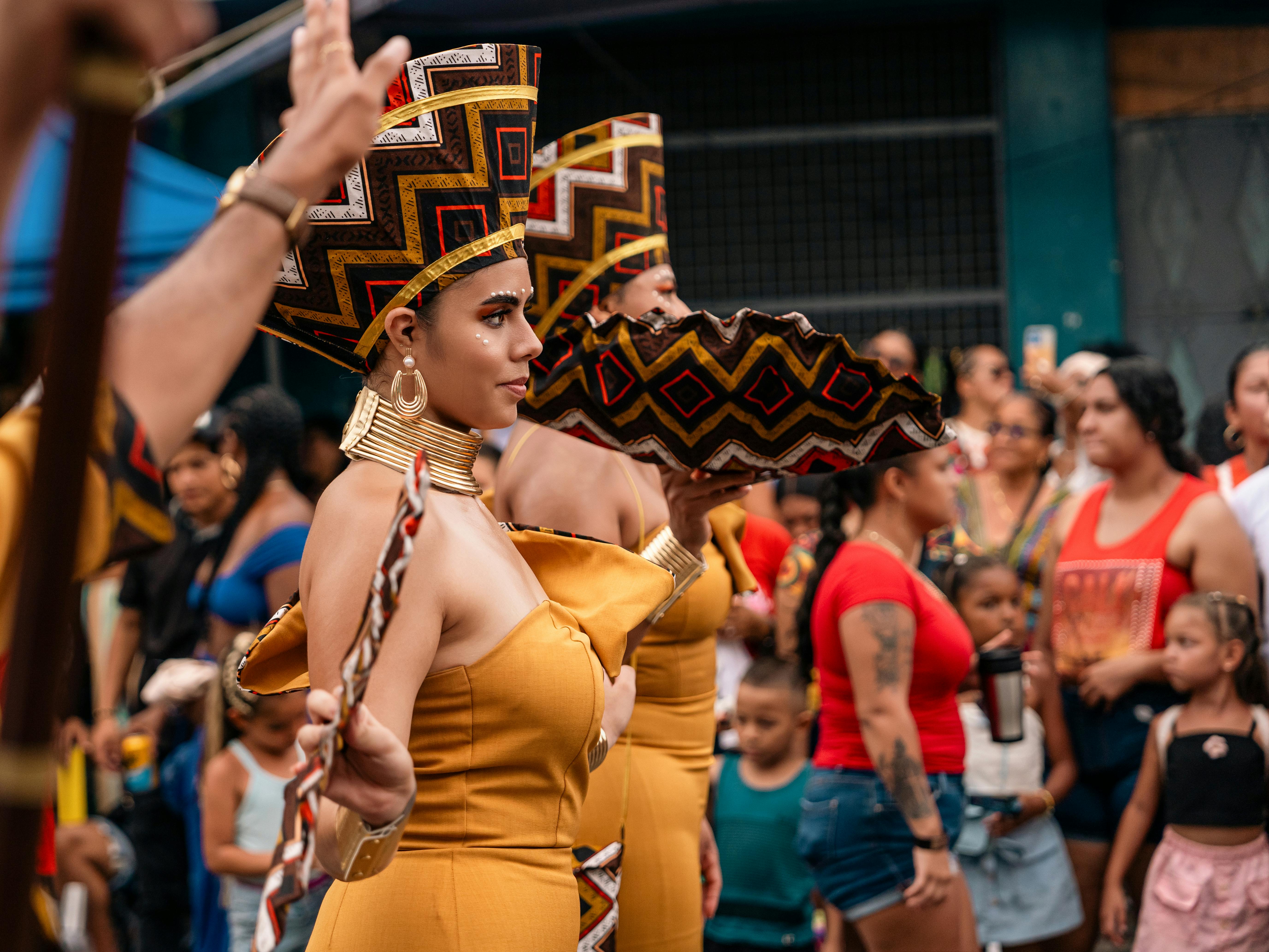 Colorful Afro-Caribbean Festival Parade in Limón · Free Stock Photo