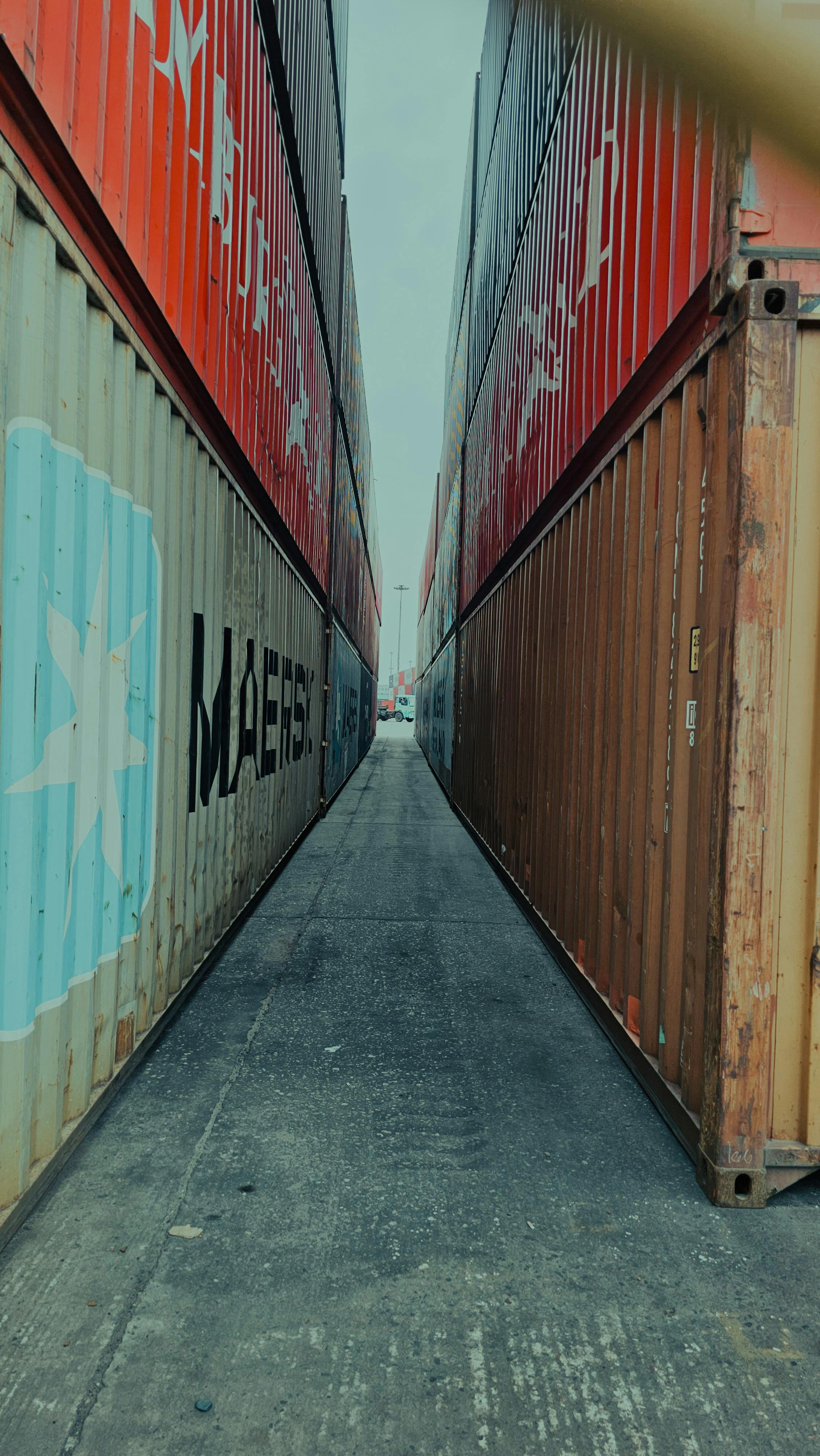 Man Jumping on Intermodal Container · Free Stock Photo