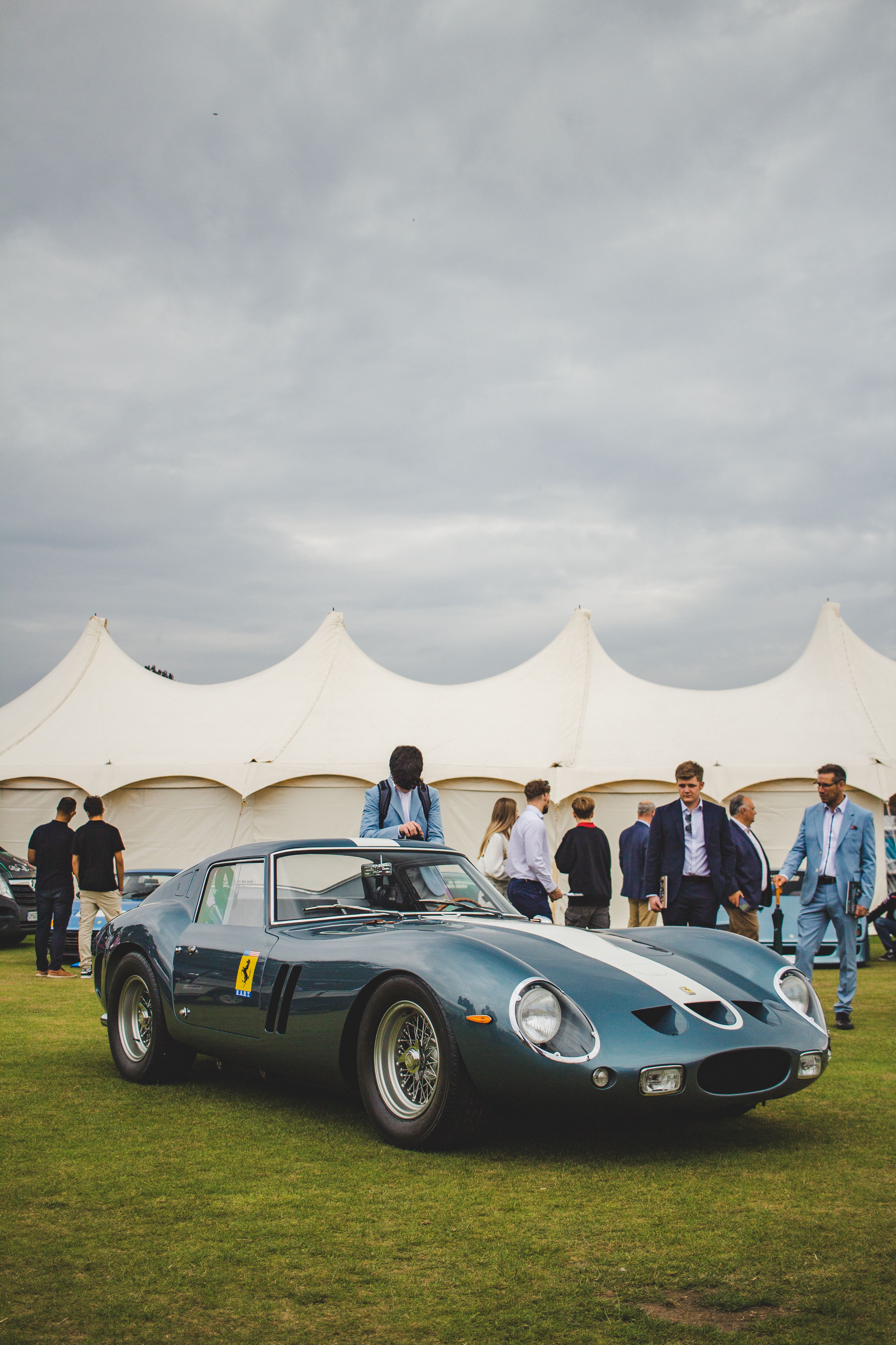 Classic Car Event with Stylish Attendees Outdoors · Free Stock Photo