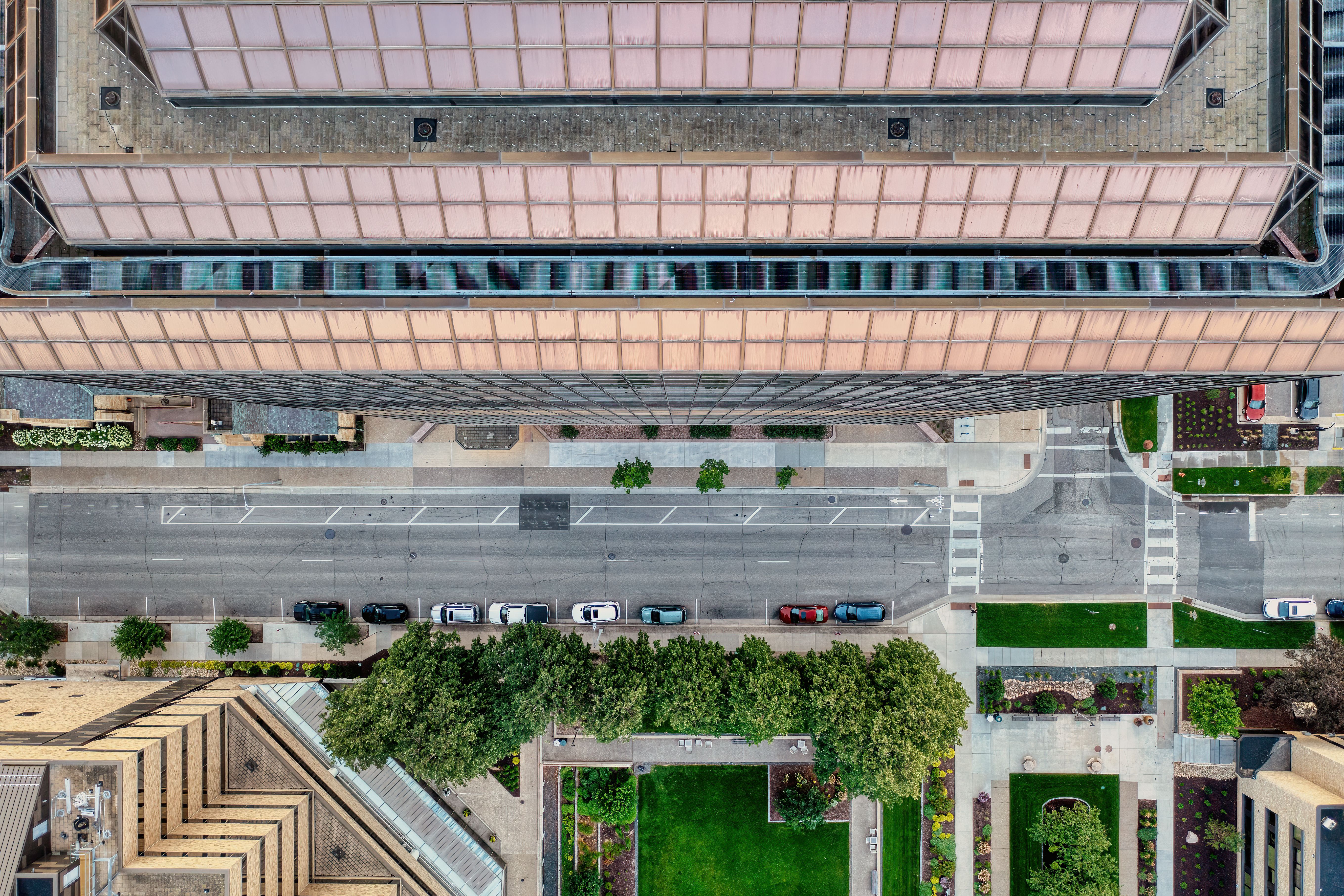 Aerial View of a City Street · Free Stock Photo