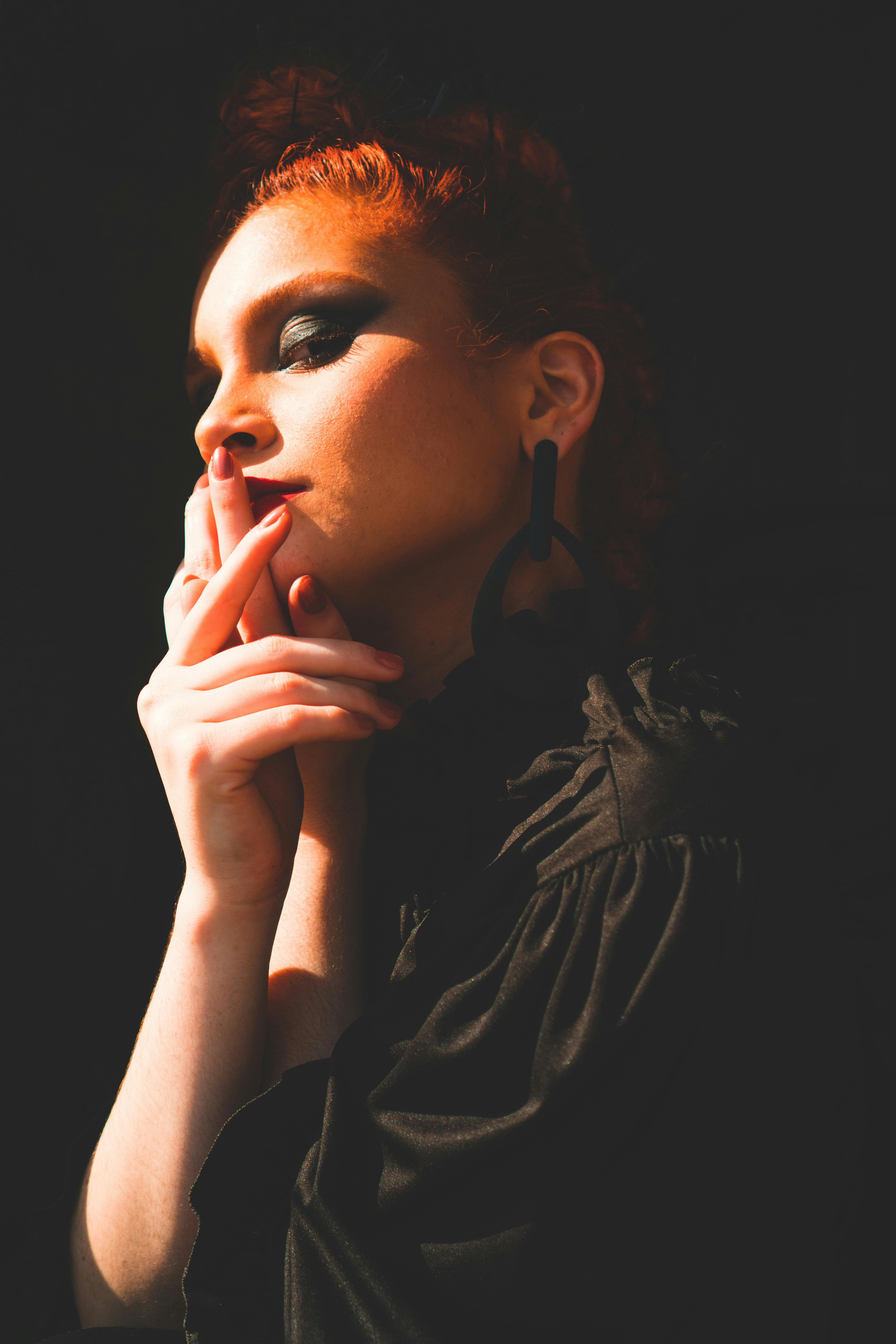 Woman Holding Her Lips · Free Stock Photo