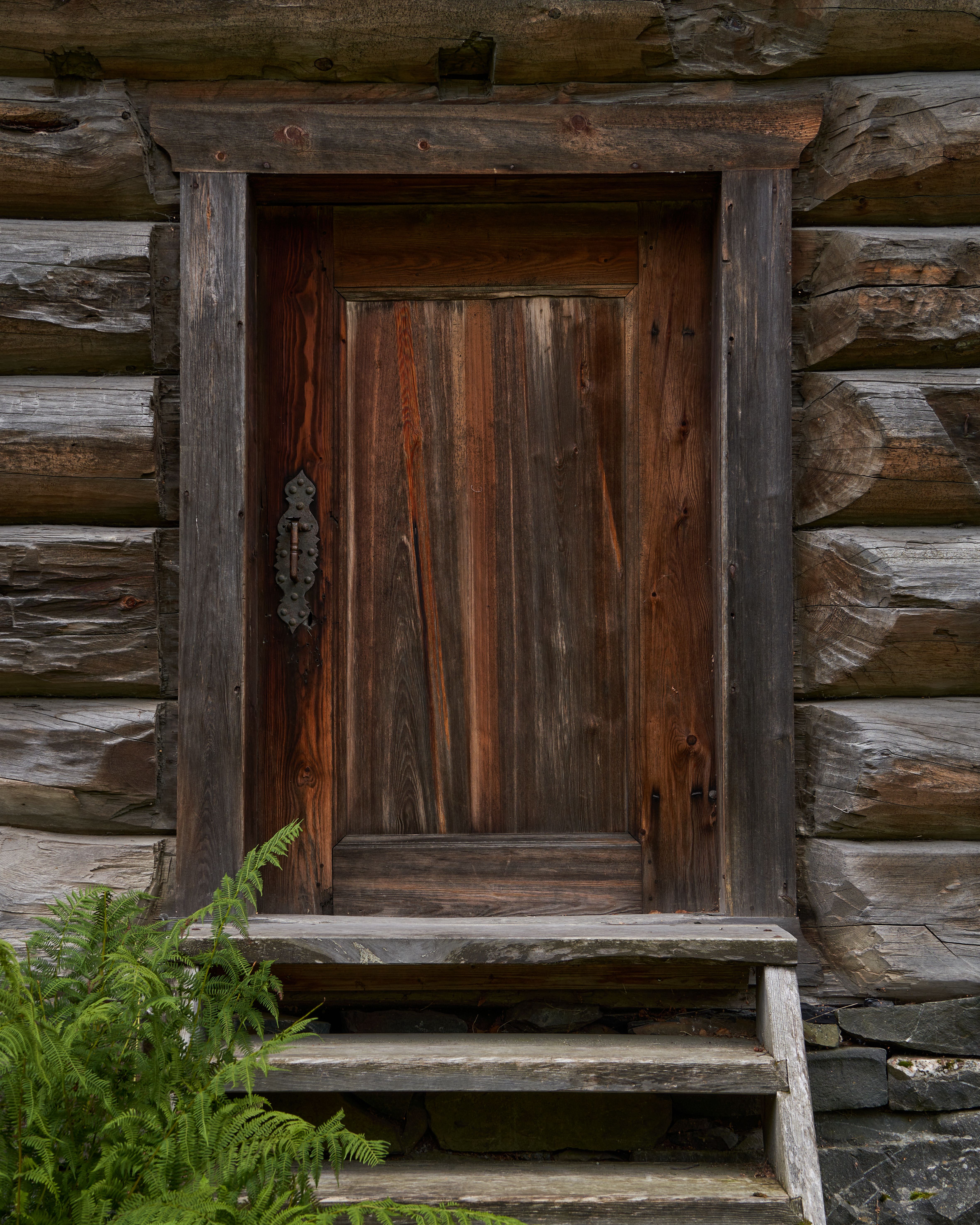 Rustic Log House in Lush Norwegian Forest · Free Stock Photo