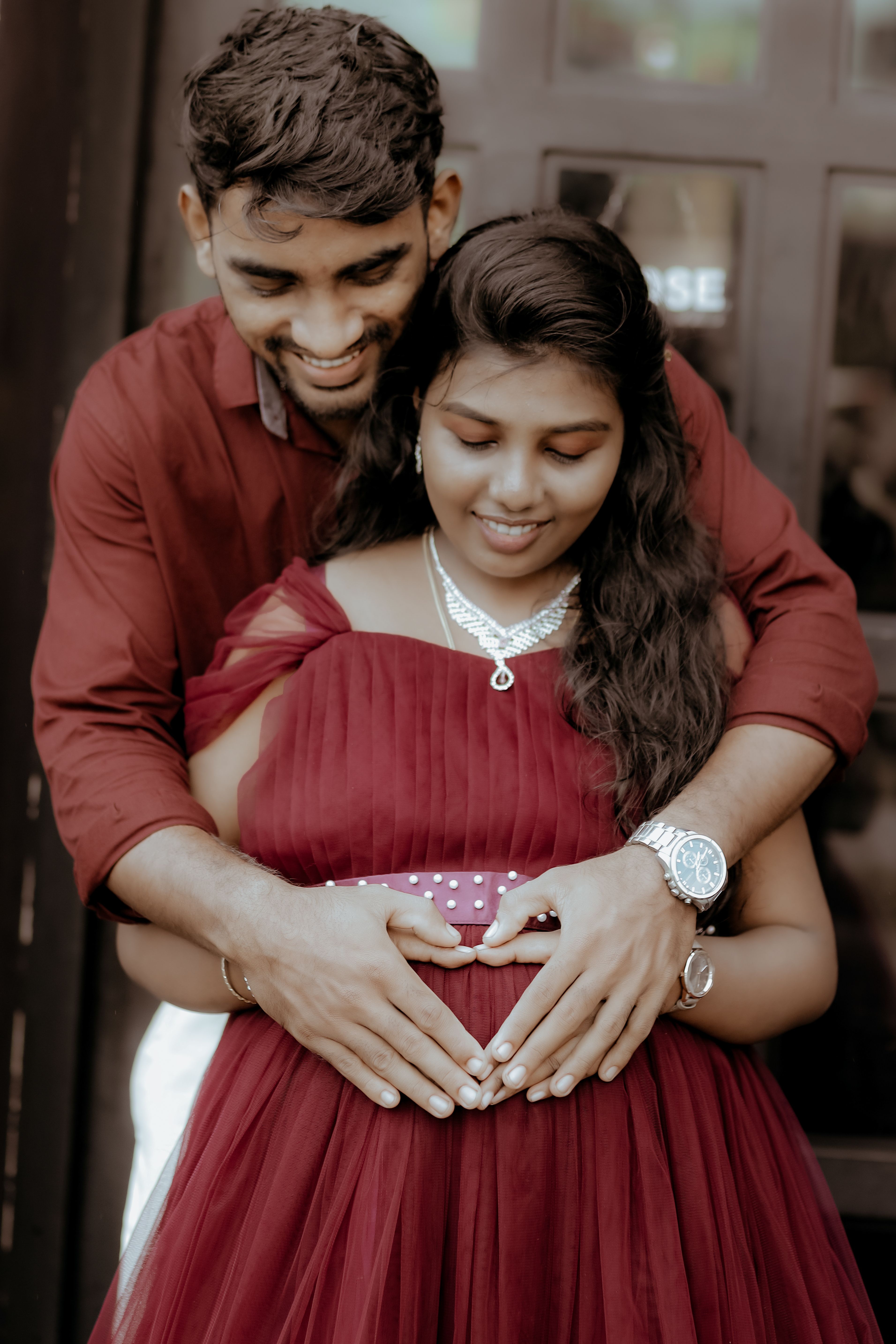 Happy couple embracing in a warm moment · Free Stock Photo