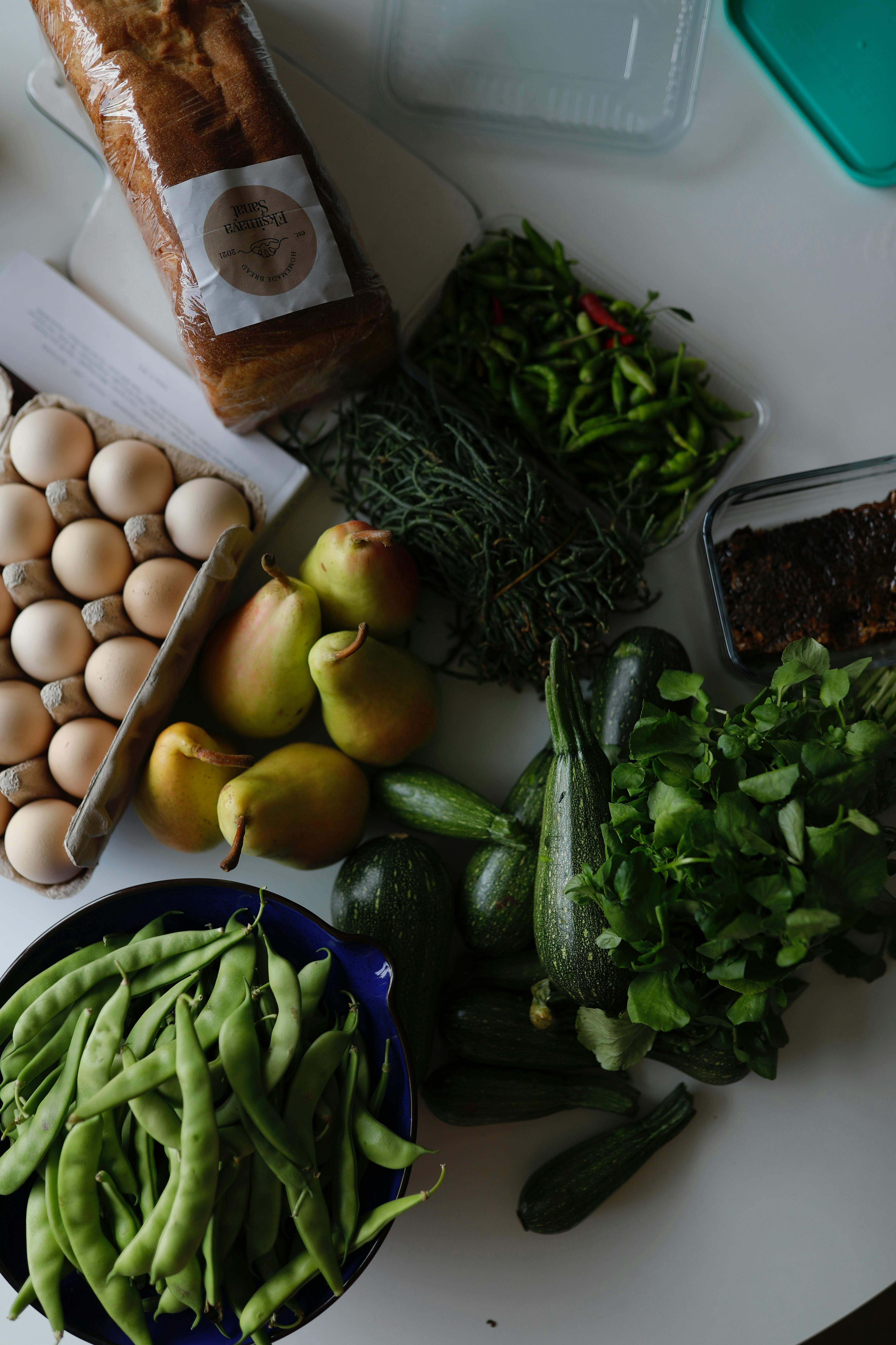 Pears, Eggs and Vegetables · Free Stock Photo
