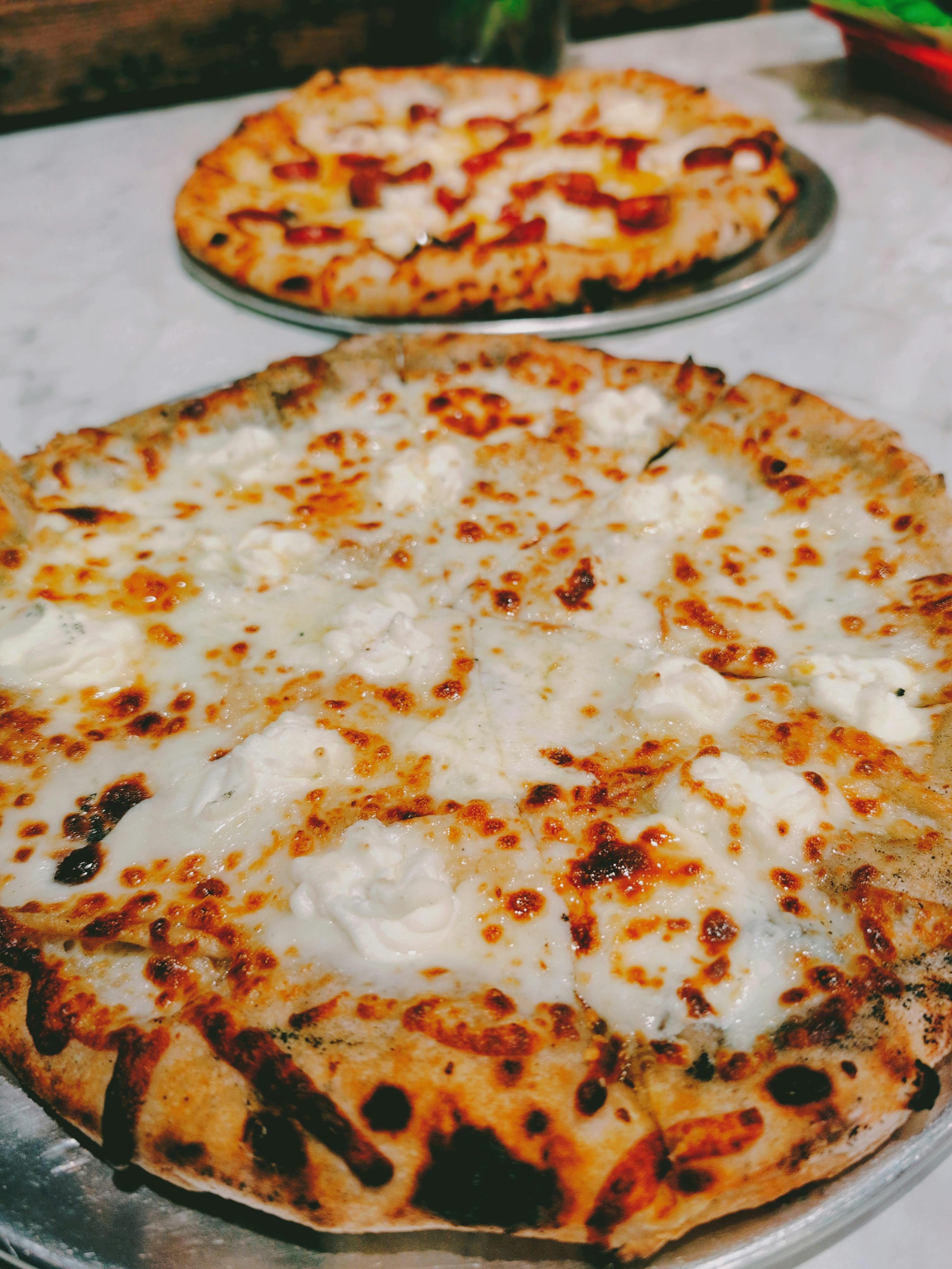 Appetizing assorted pizza with meat products and vegetables · Free ...