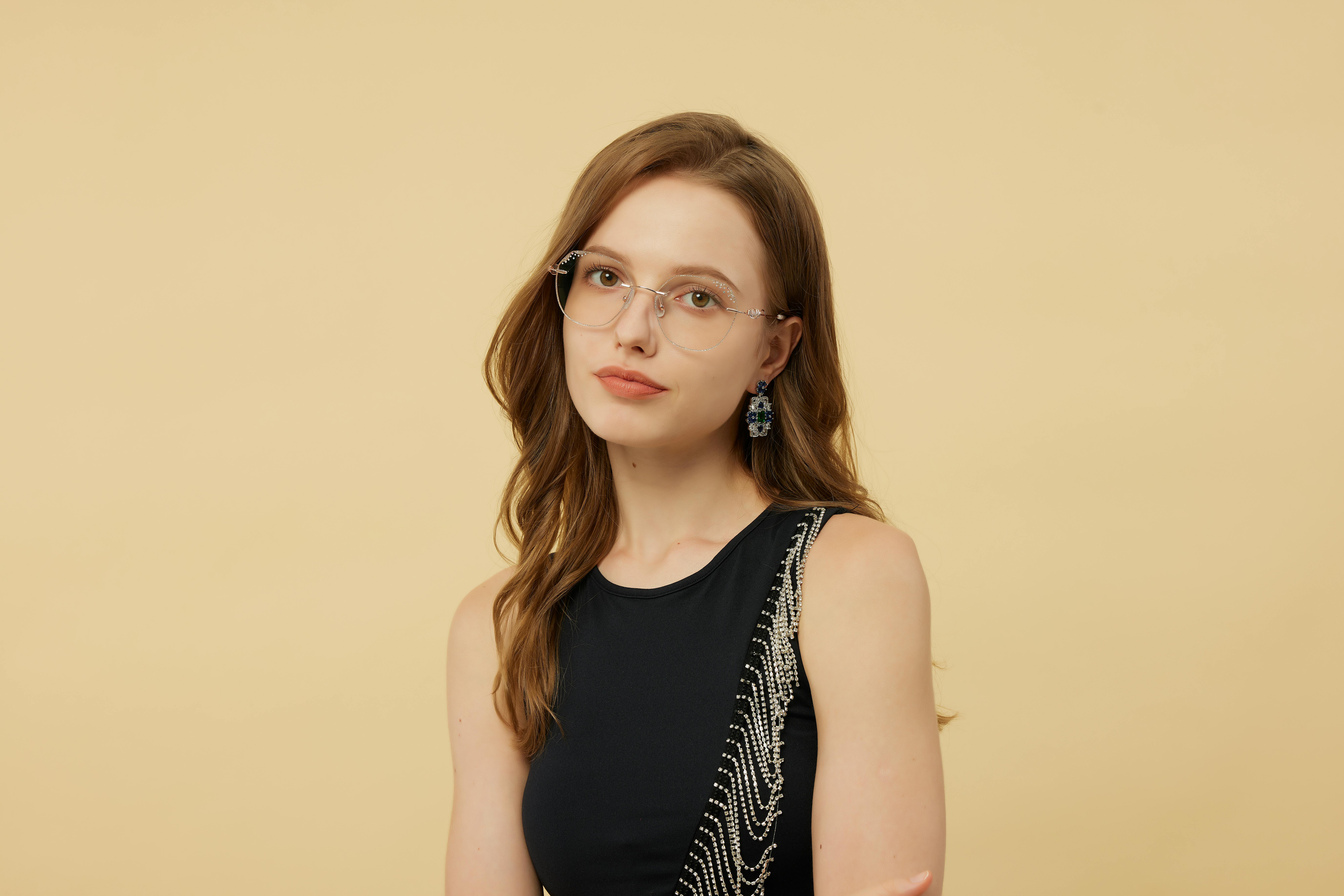 Classic Round Frame Glasses, Chic Style · Free Stock Photo