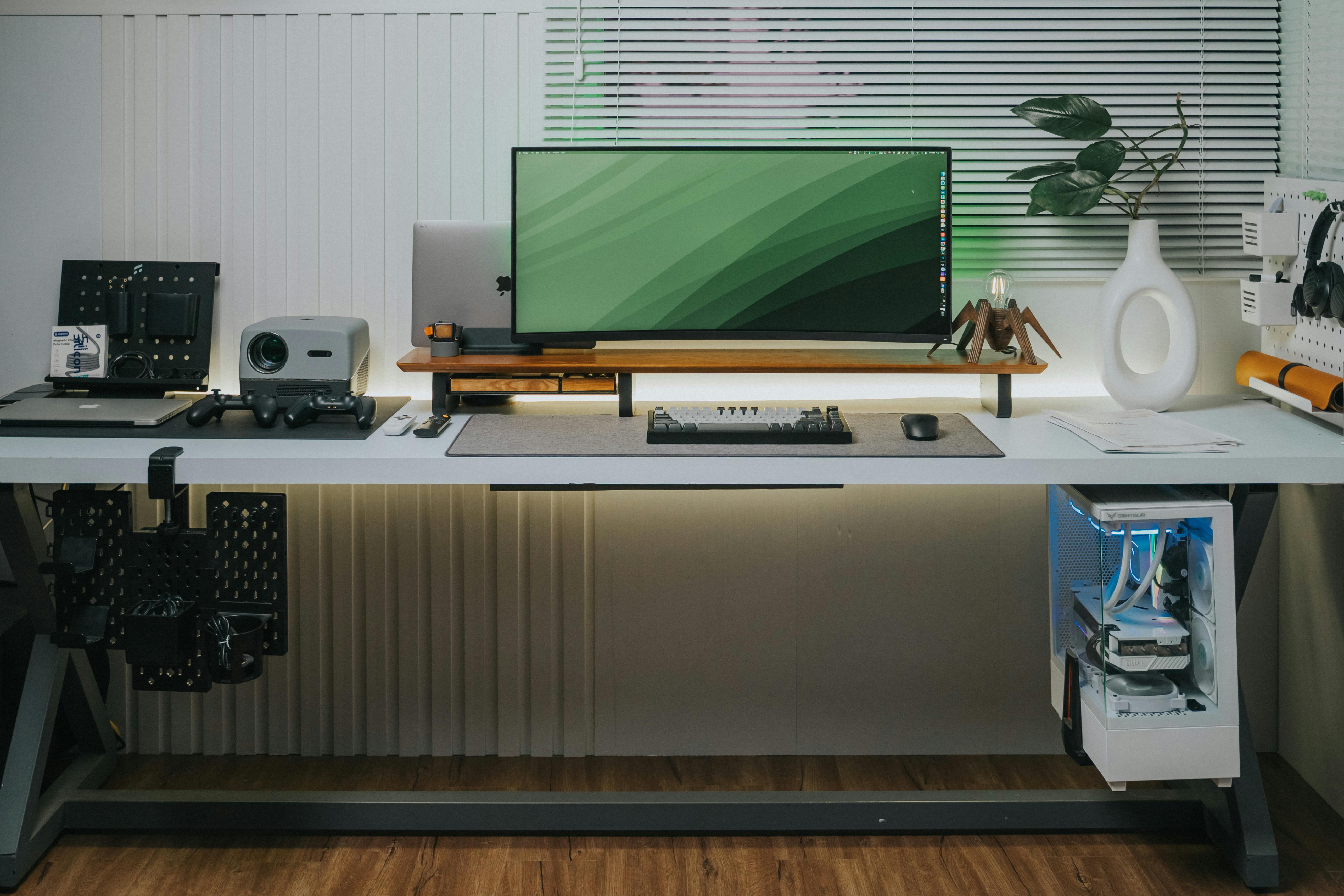A Modern Desk Setup · Free Stock Photo