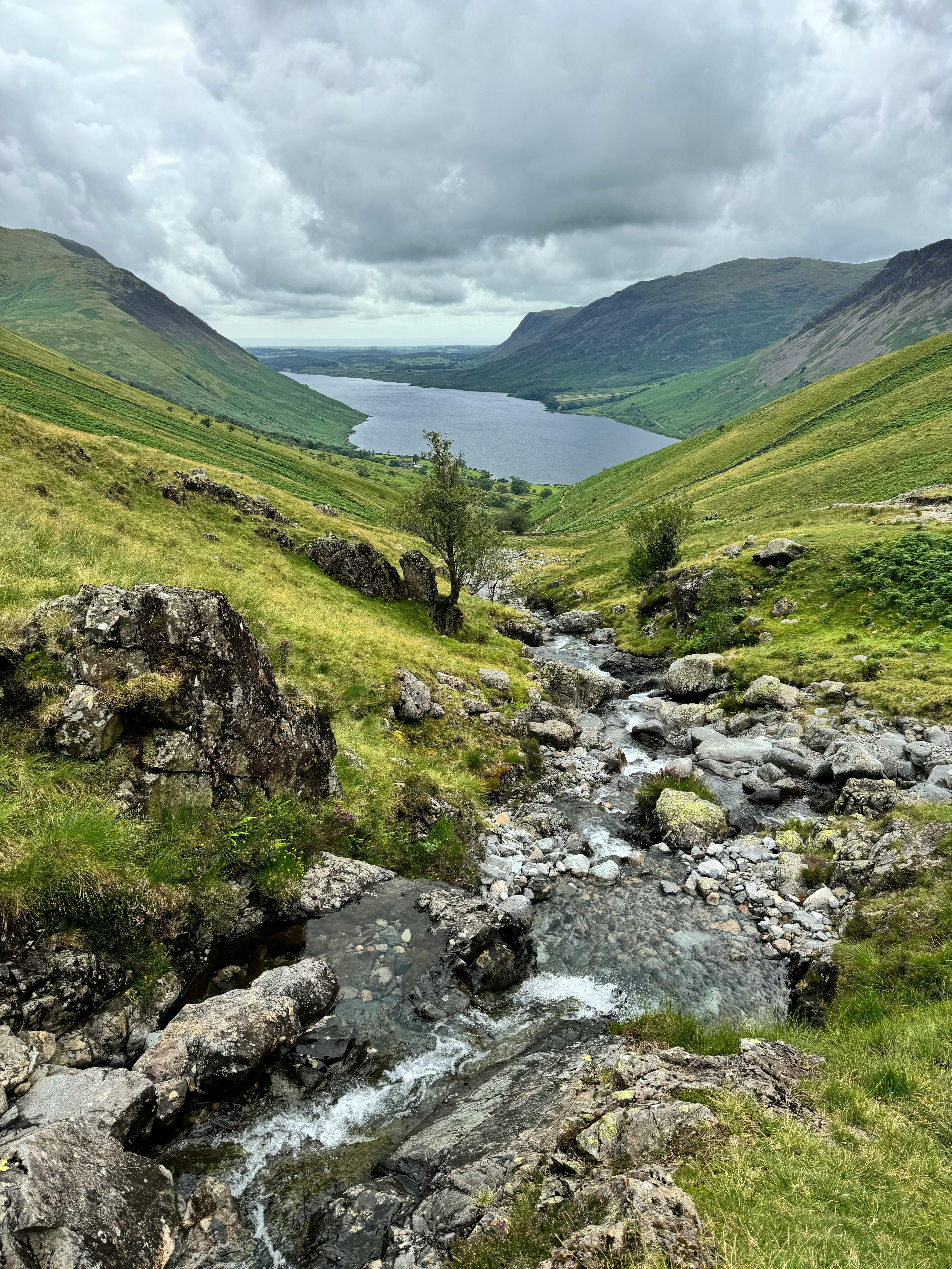 Stream and Lake in Valley · Free Stock Photo
