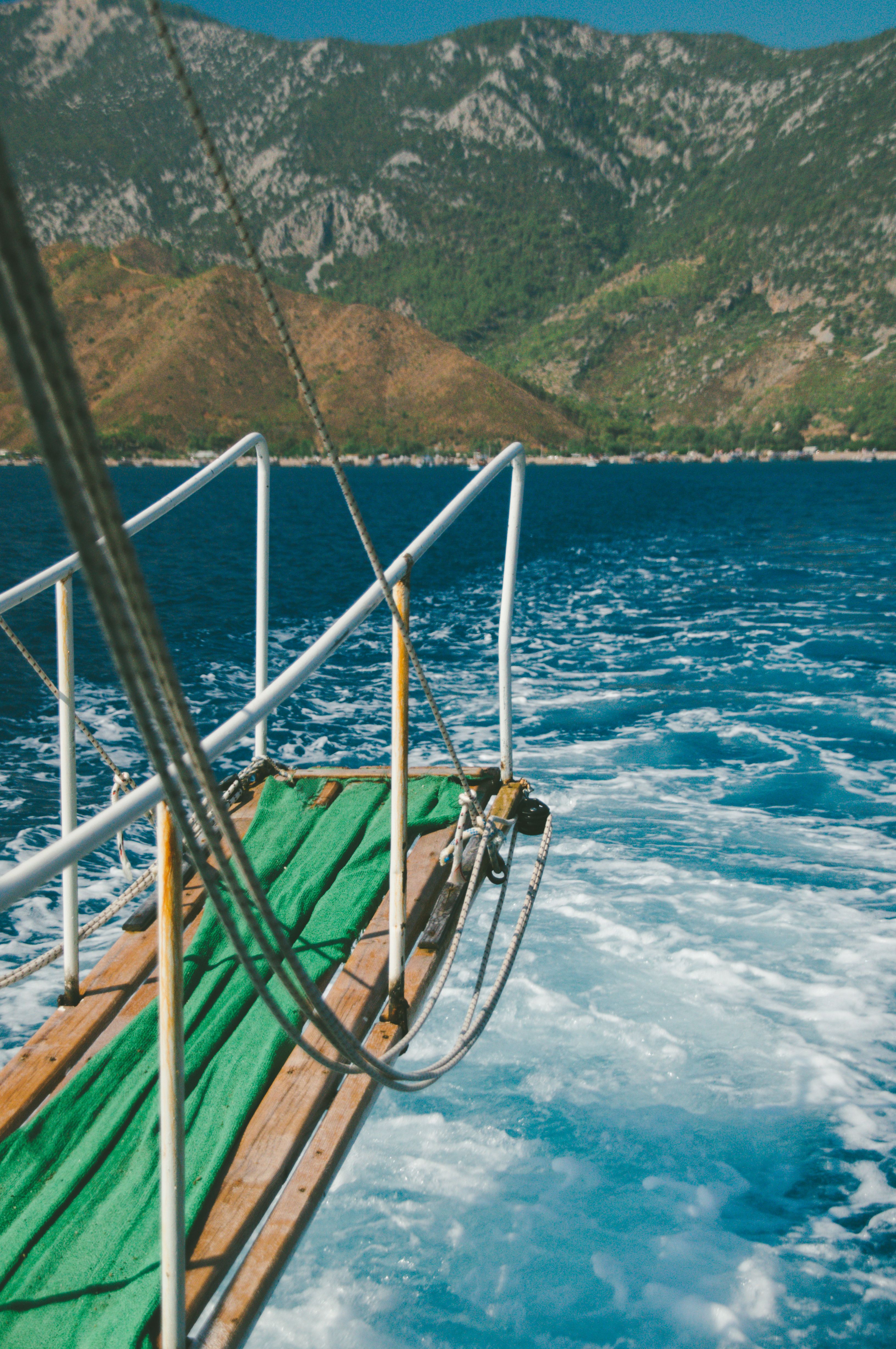 Platform on Ship Sailing on Coast · Free Stock Photo