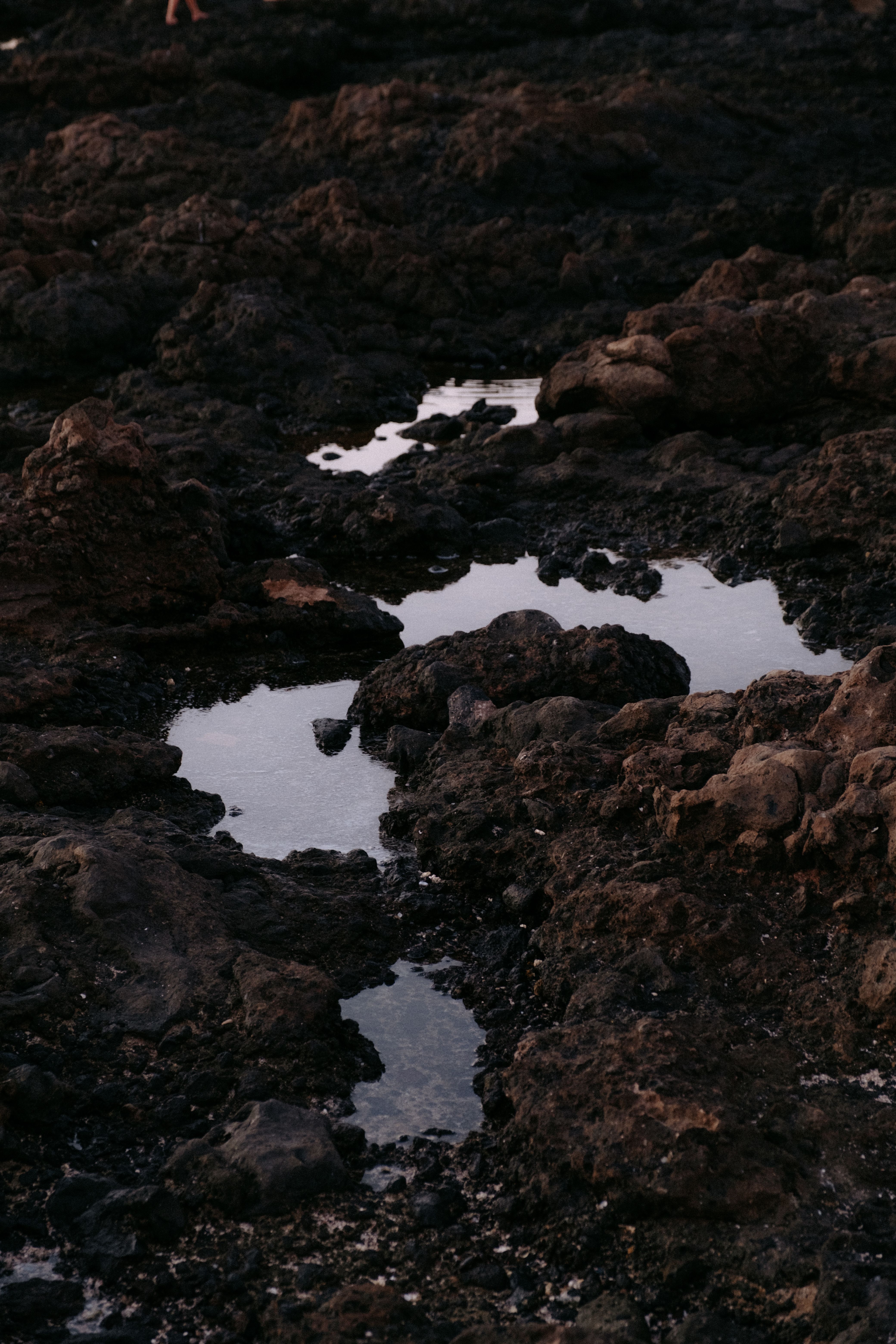 Rocks around Puddle · Free Stock Photo