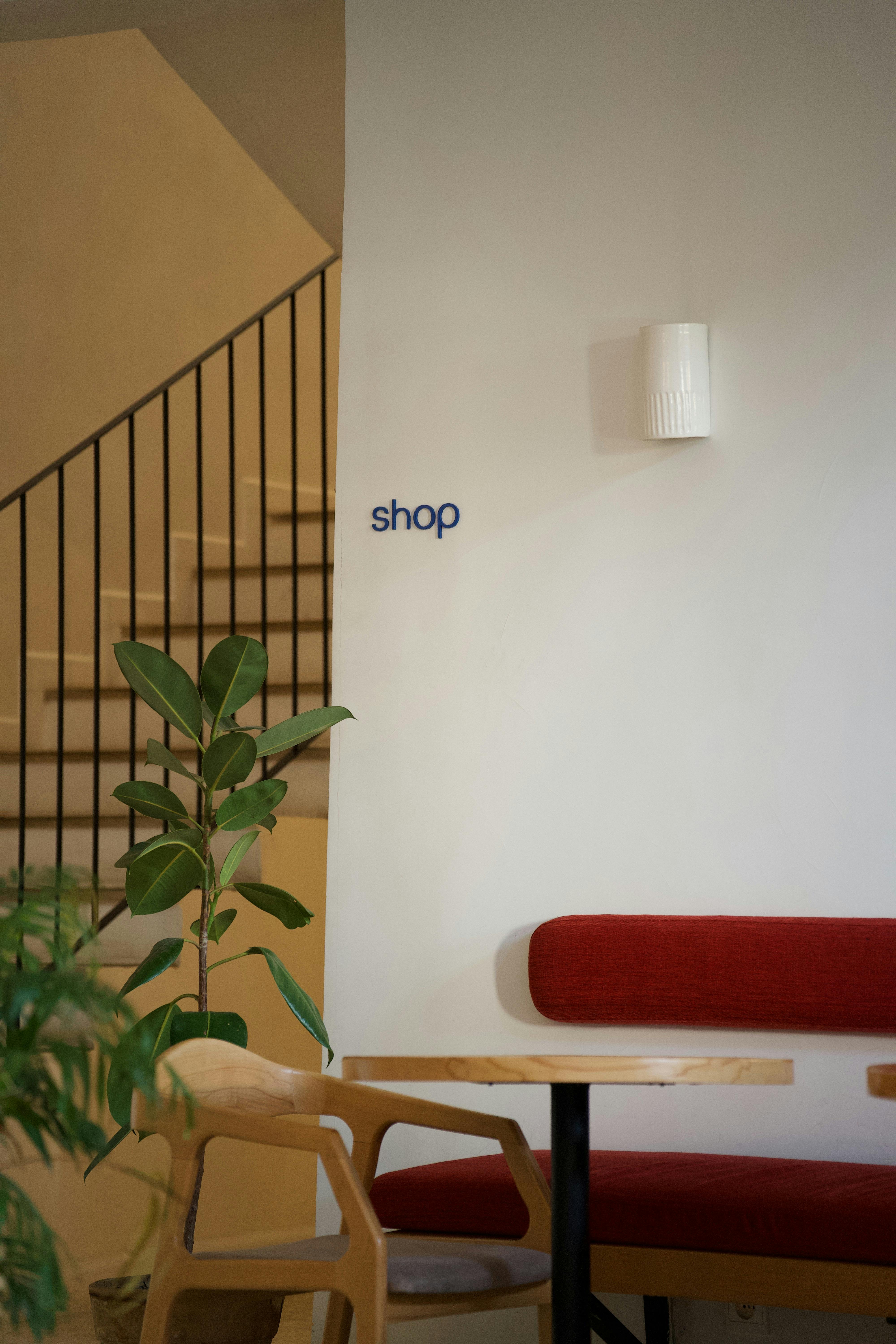 Interior of modern cafe with big window · Free Stock Photo