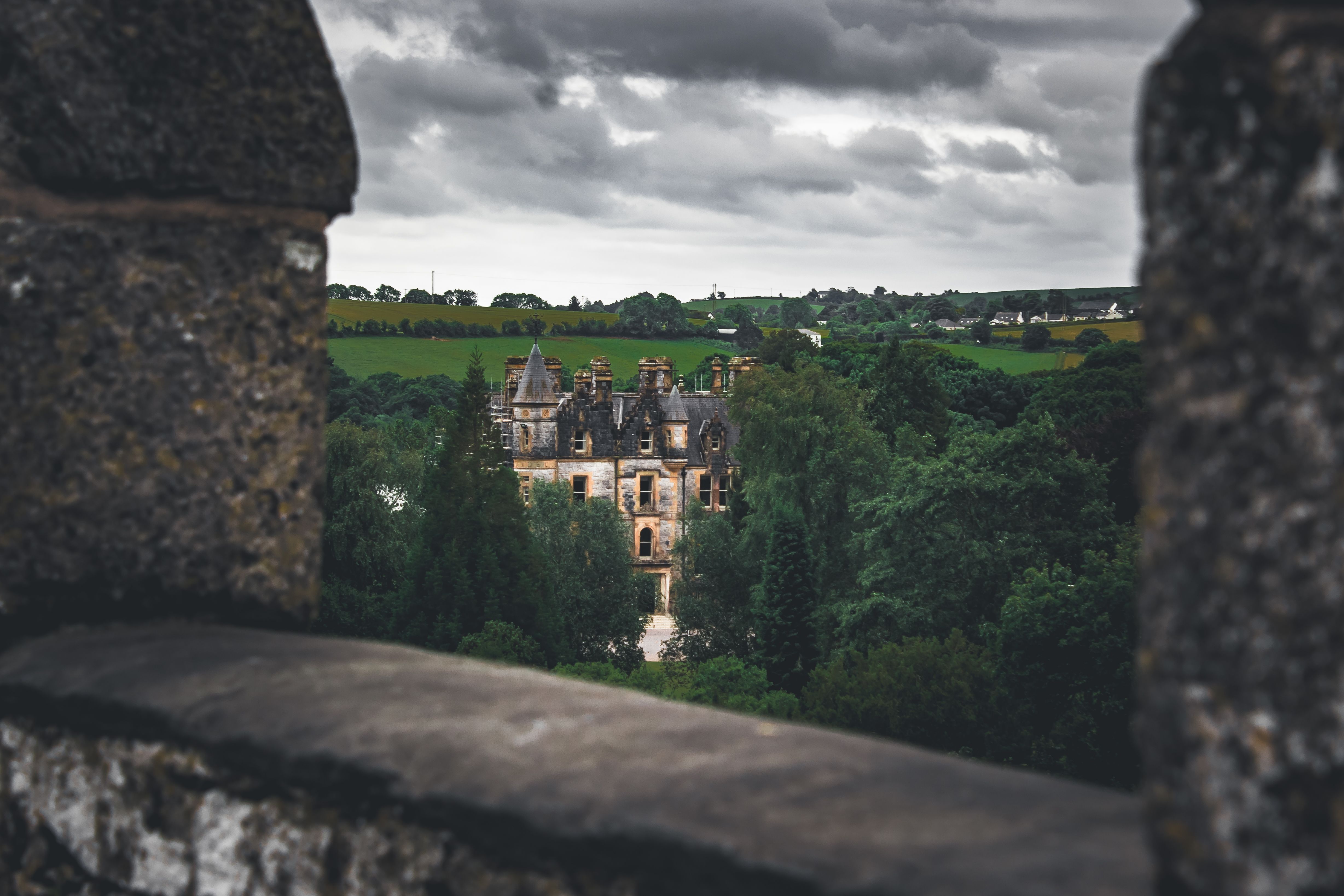Scottish Baronial Style Blarney House from the Castle Battlements ...