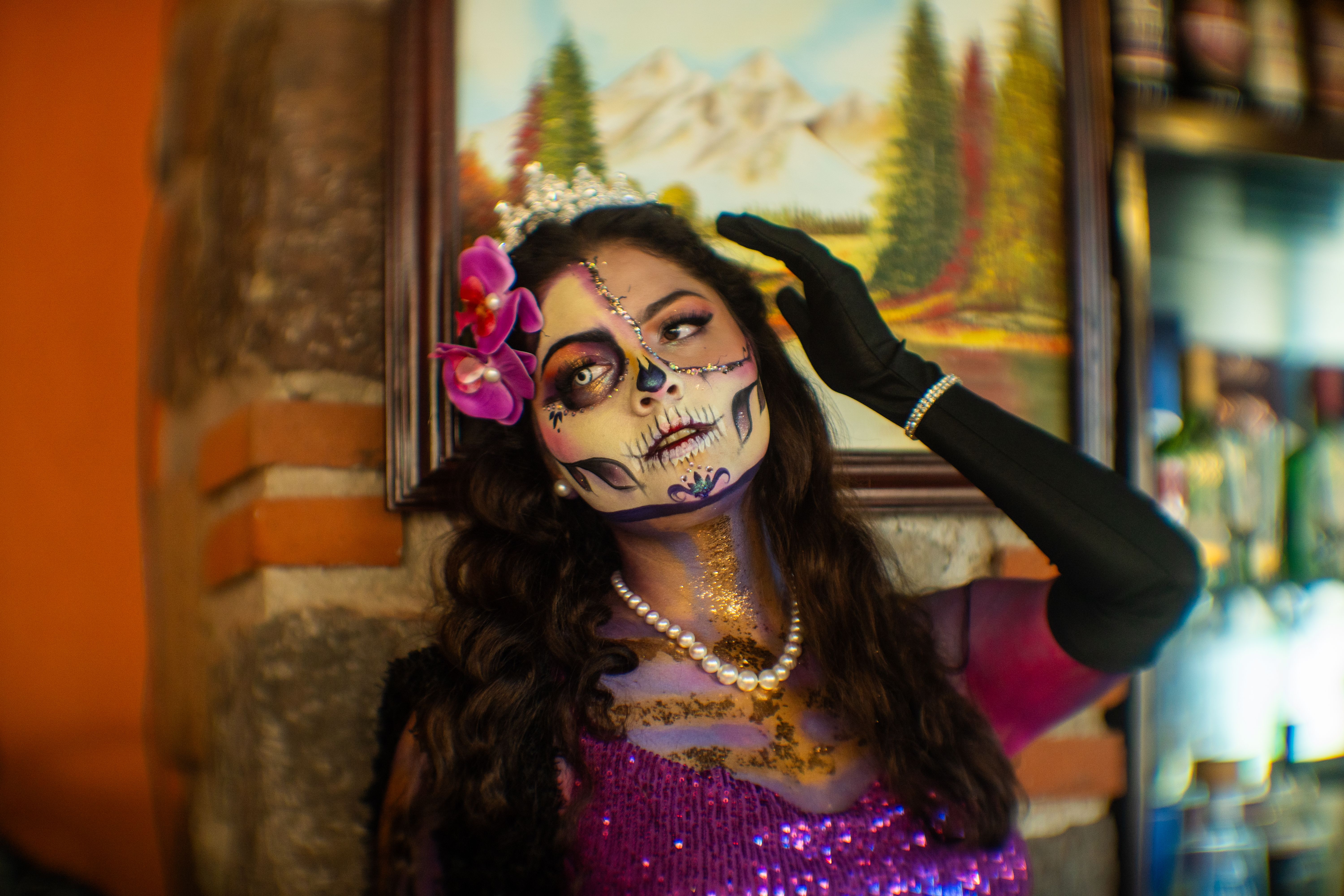 Artistically Decorated Catrina for Day of the Dead Celebration · Free ...