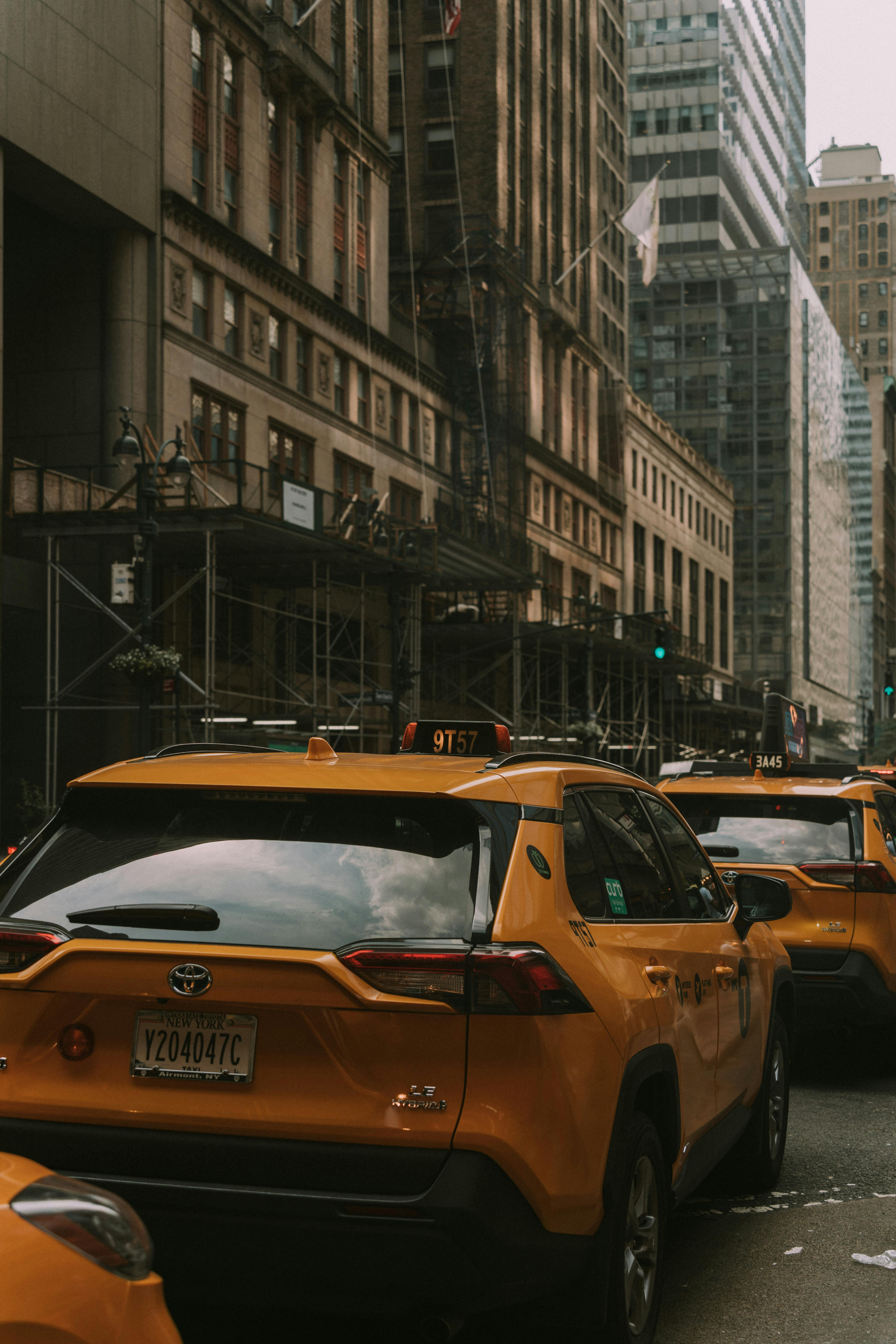 Taxis on Street in City · Free Stock Photo