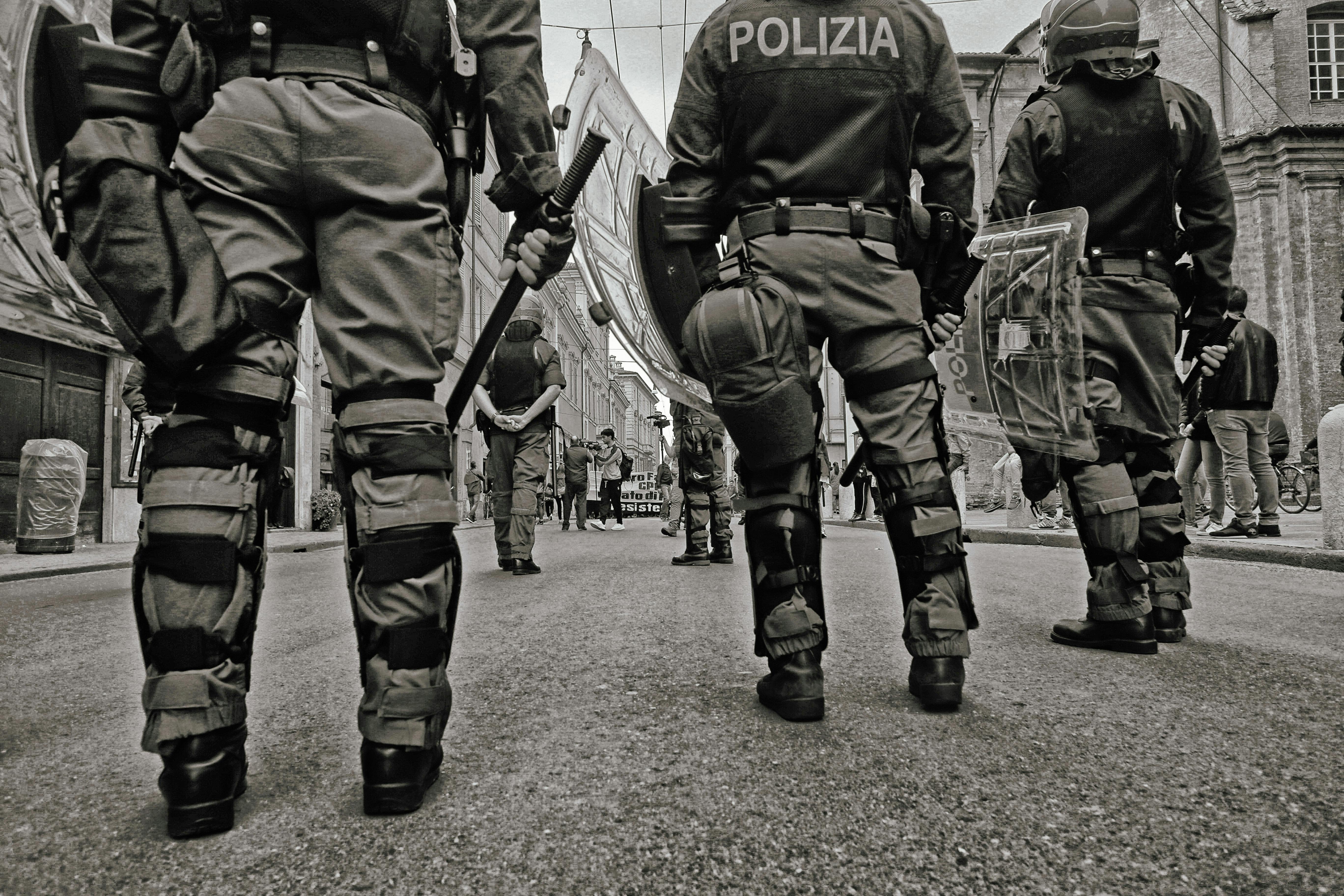 Group of Police on Street · Free Stock Photo