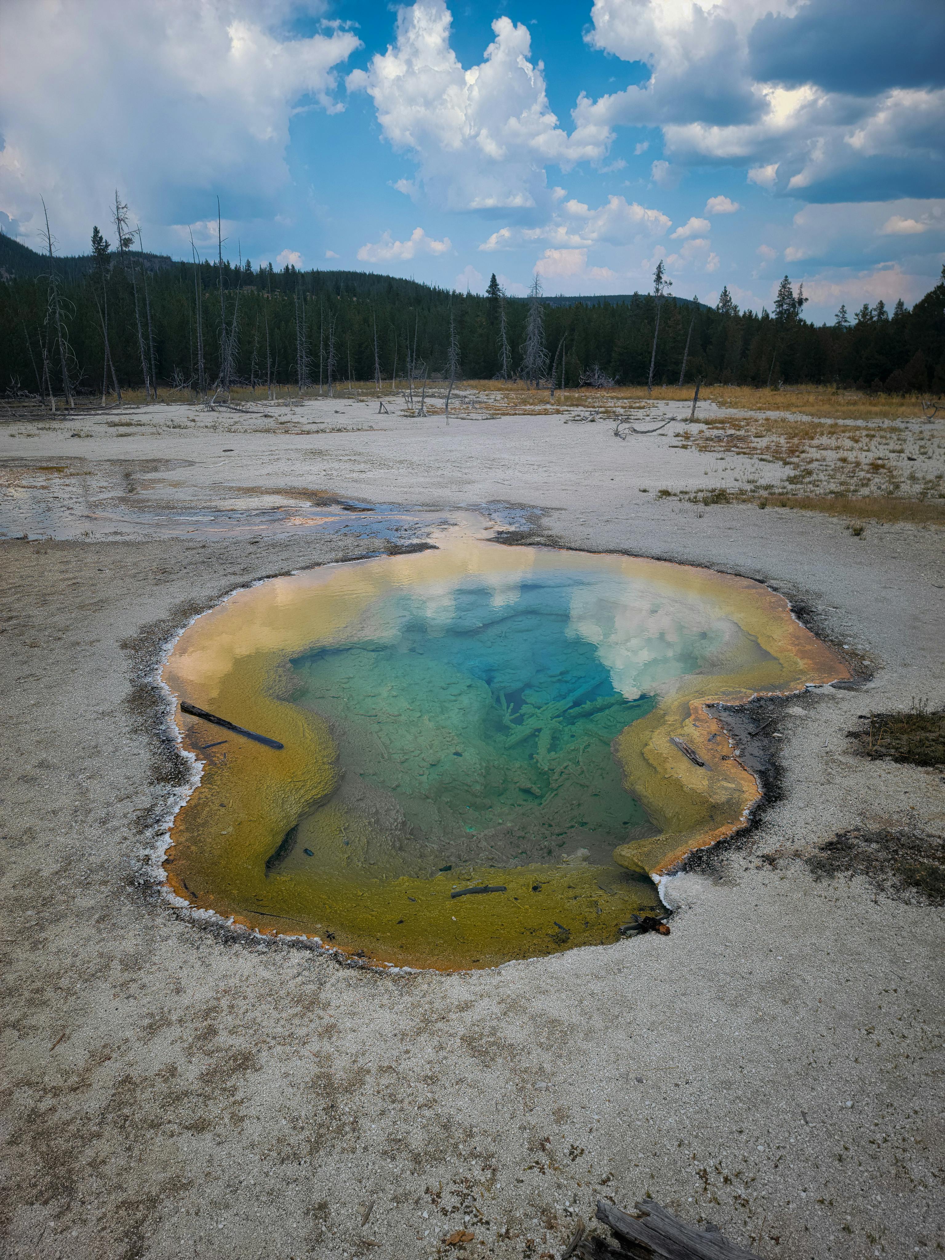 The Black Opal Pool at Yellowstone National Park · Free Stock Photo