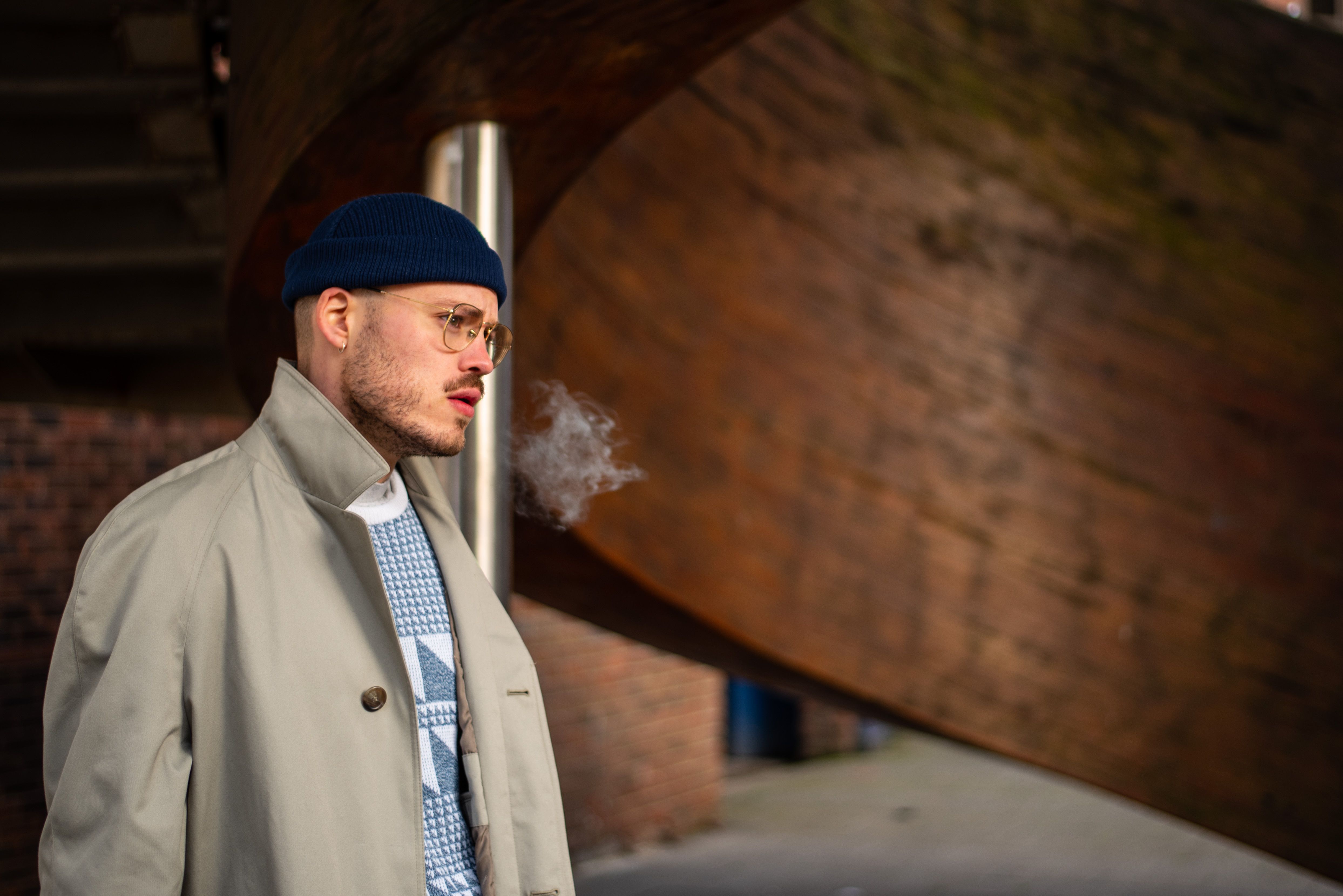 Fine-Looking Man in Beanie and Coat · Free Stock Photo