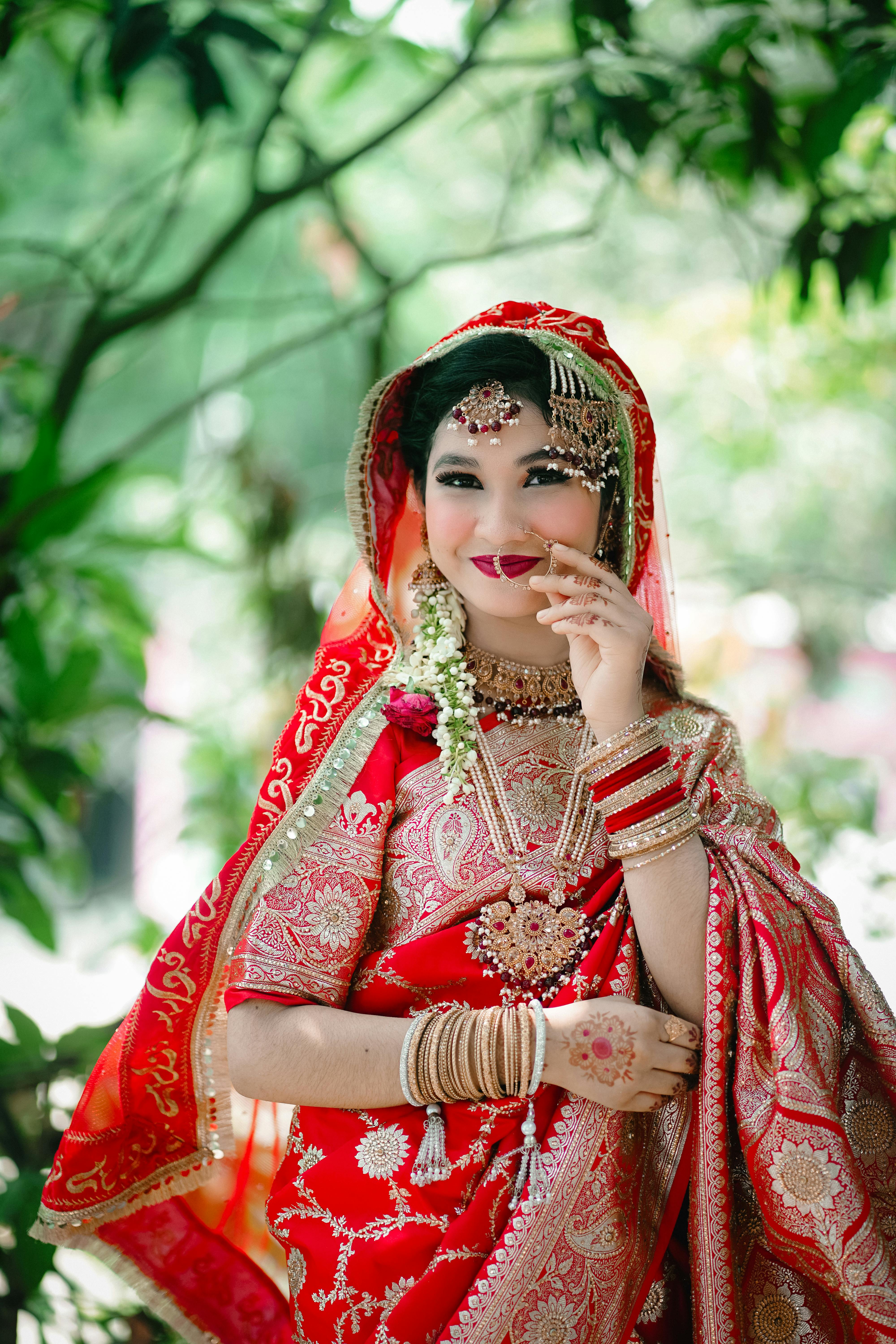 Woman in Red Traditional Clothes · Free Stock Photo