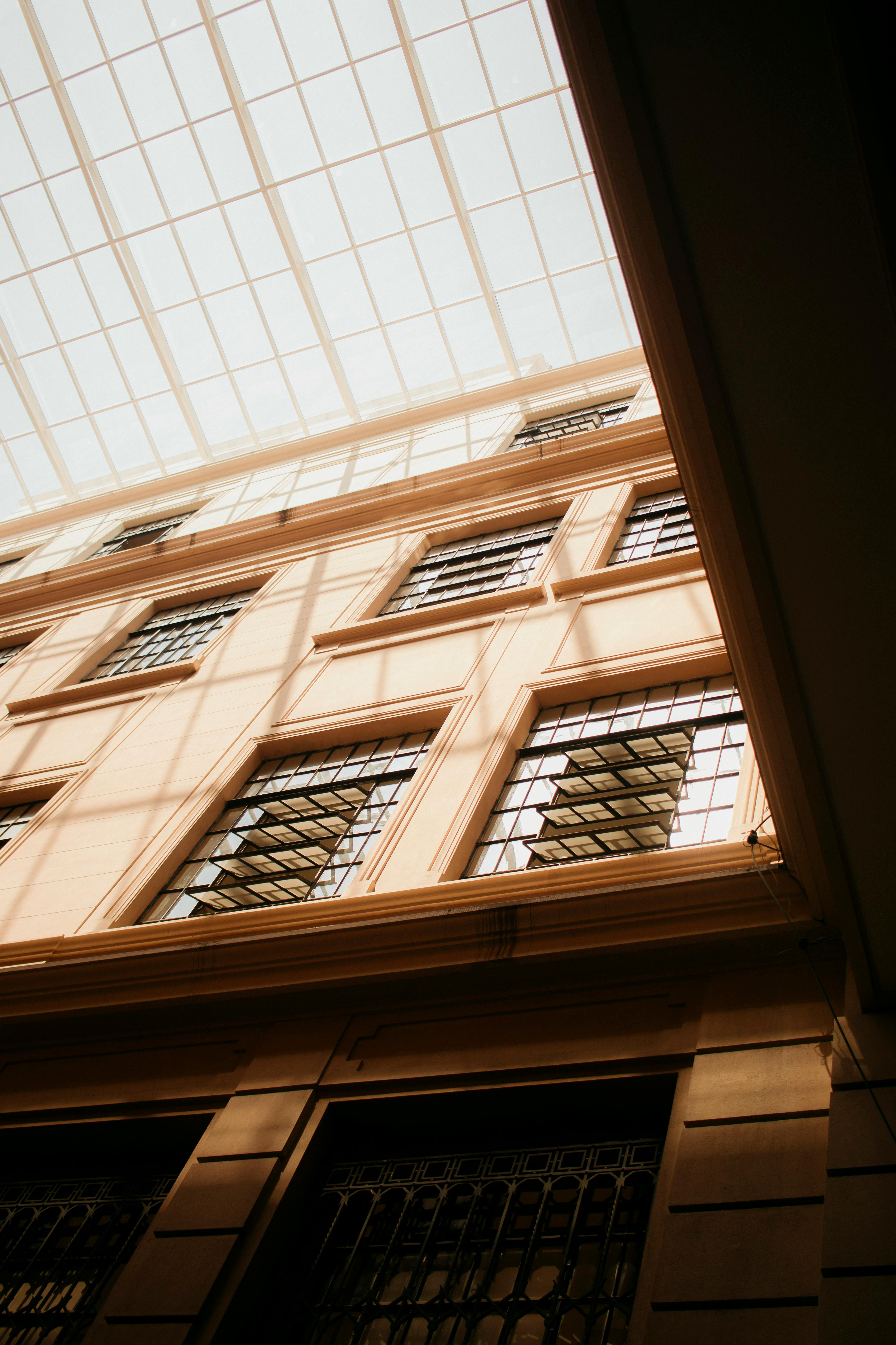 Building and a Glass Ceiling · Free Stock Photo