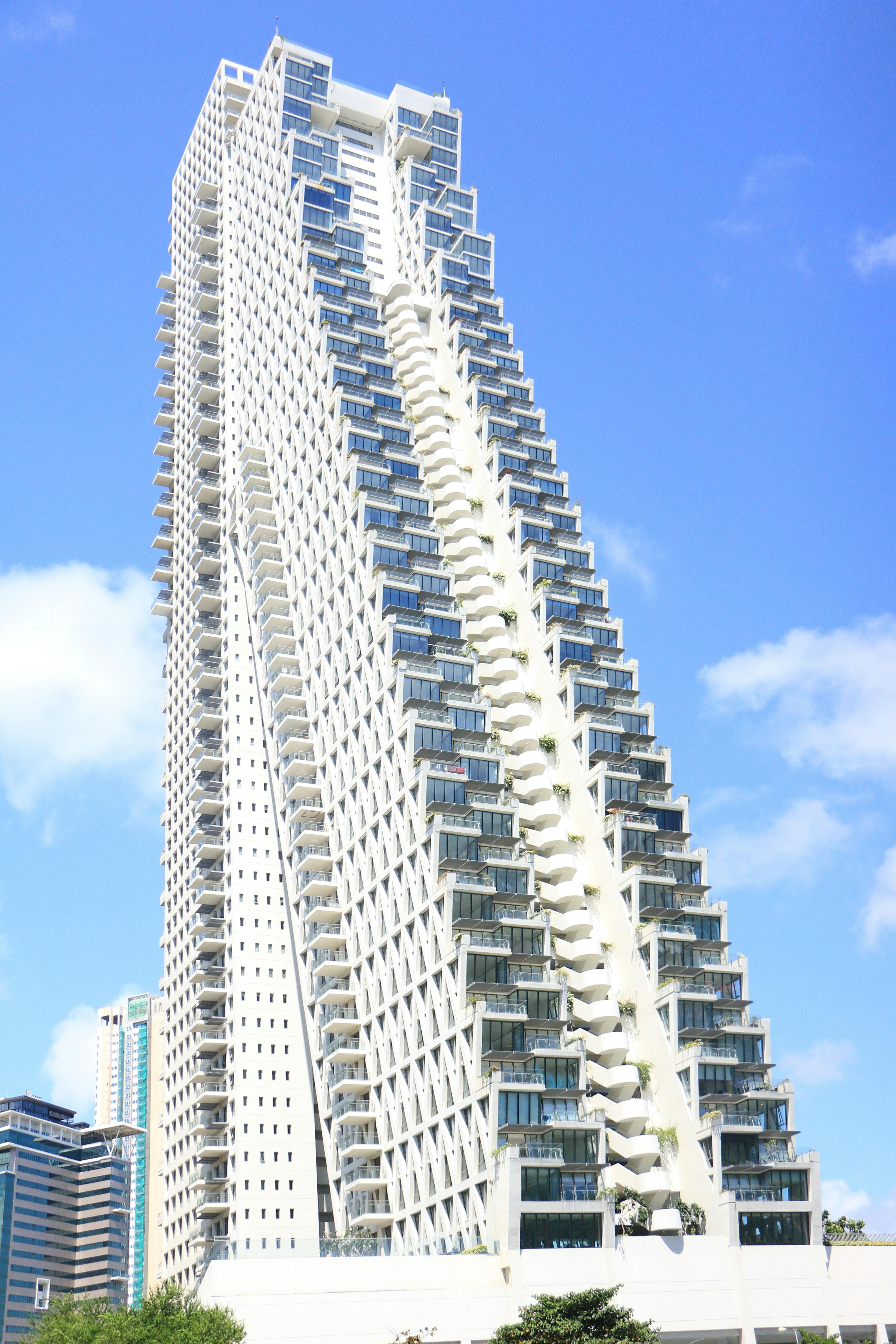 Low Angle Shot of the Altair Apartment Building in Colombo, Sri Lanka ...