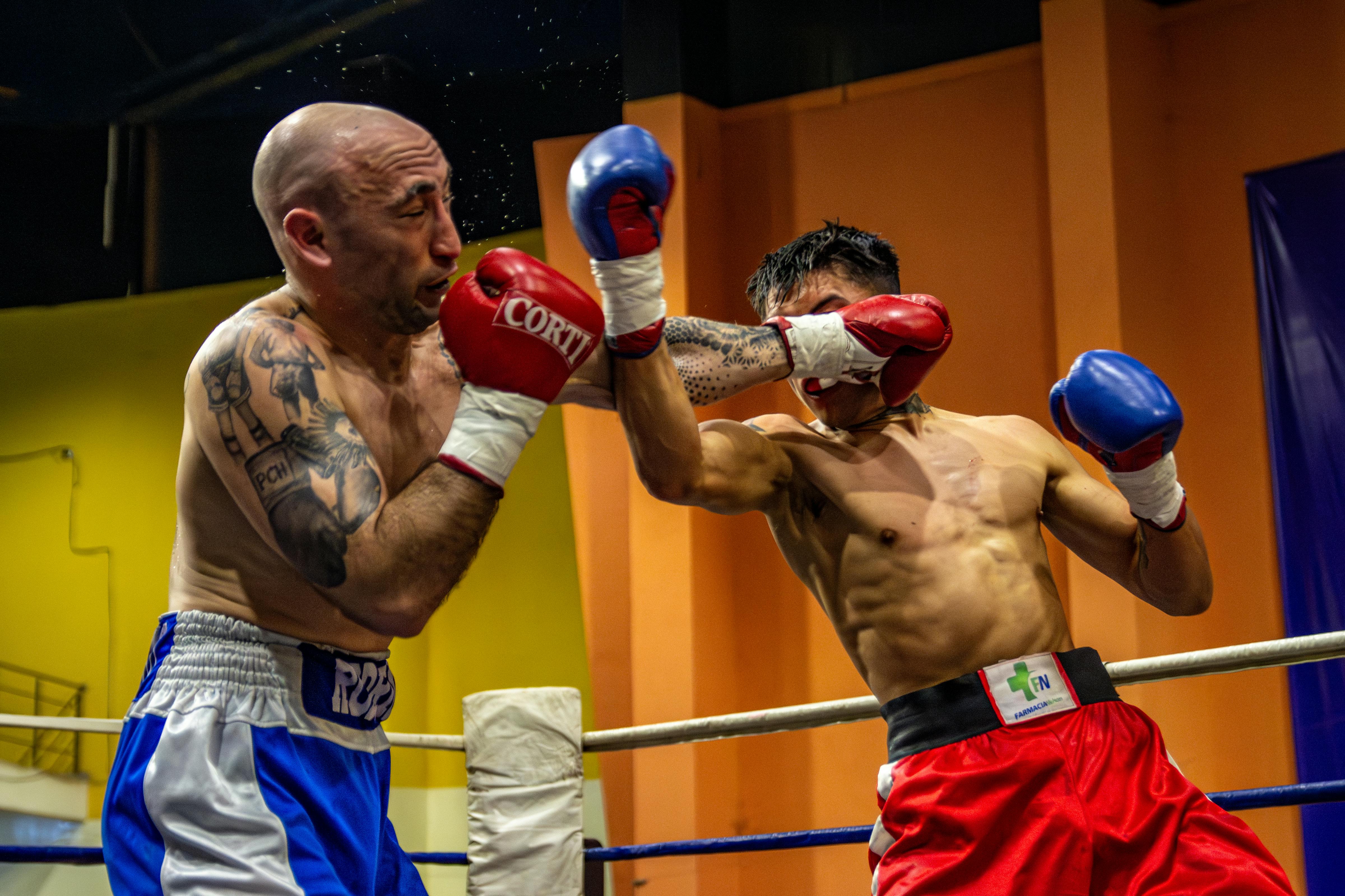 Two boxers in the ring fighting each other · Free Stock Photo