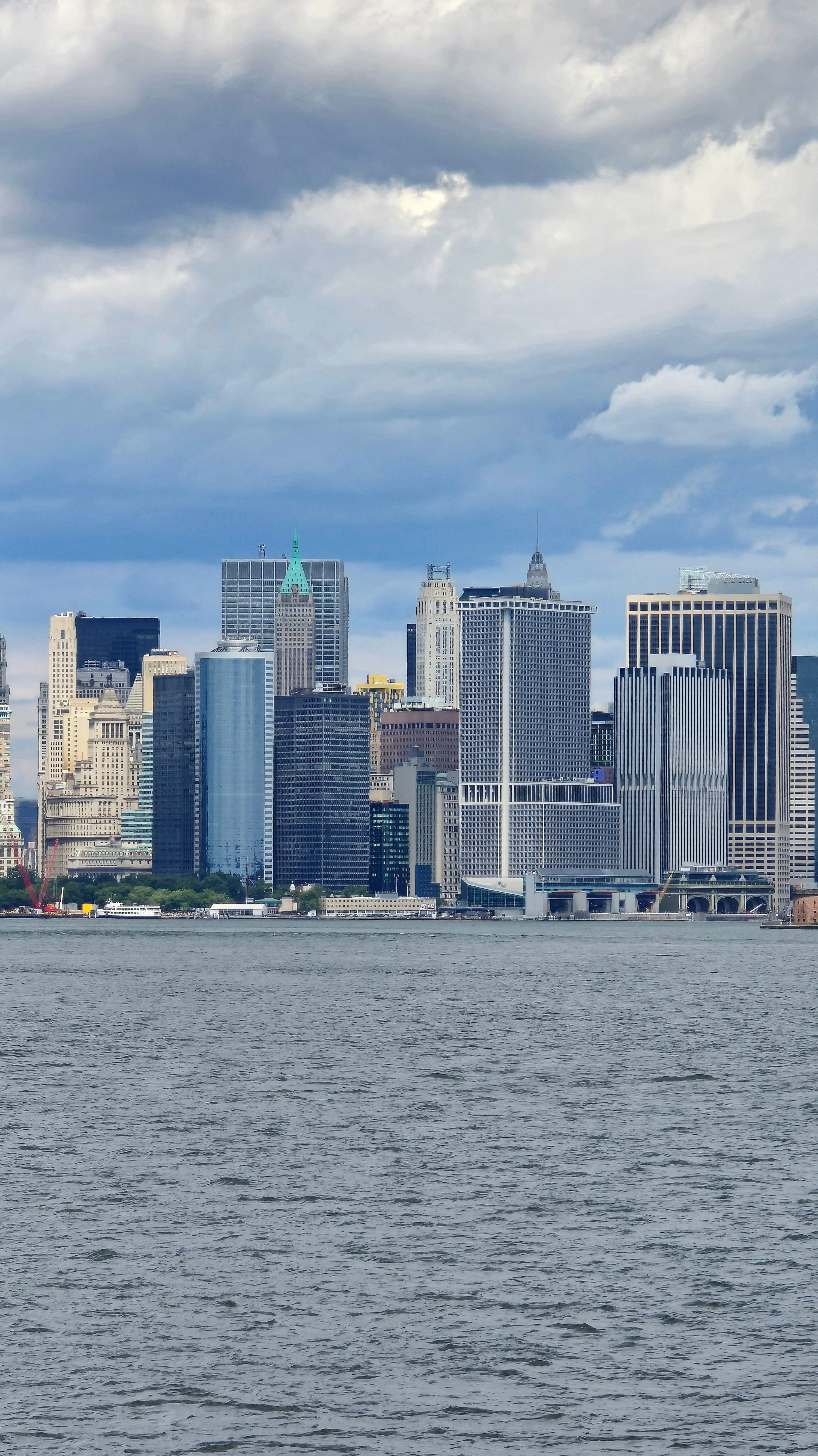 Whitehall Terminal Panorama of Manhattan cityscape in New York City ...